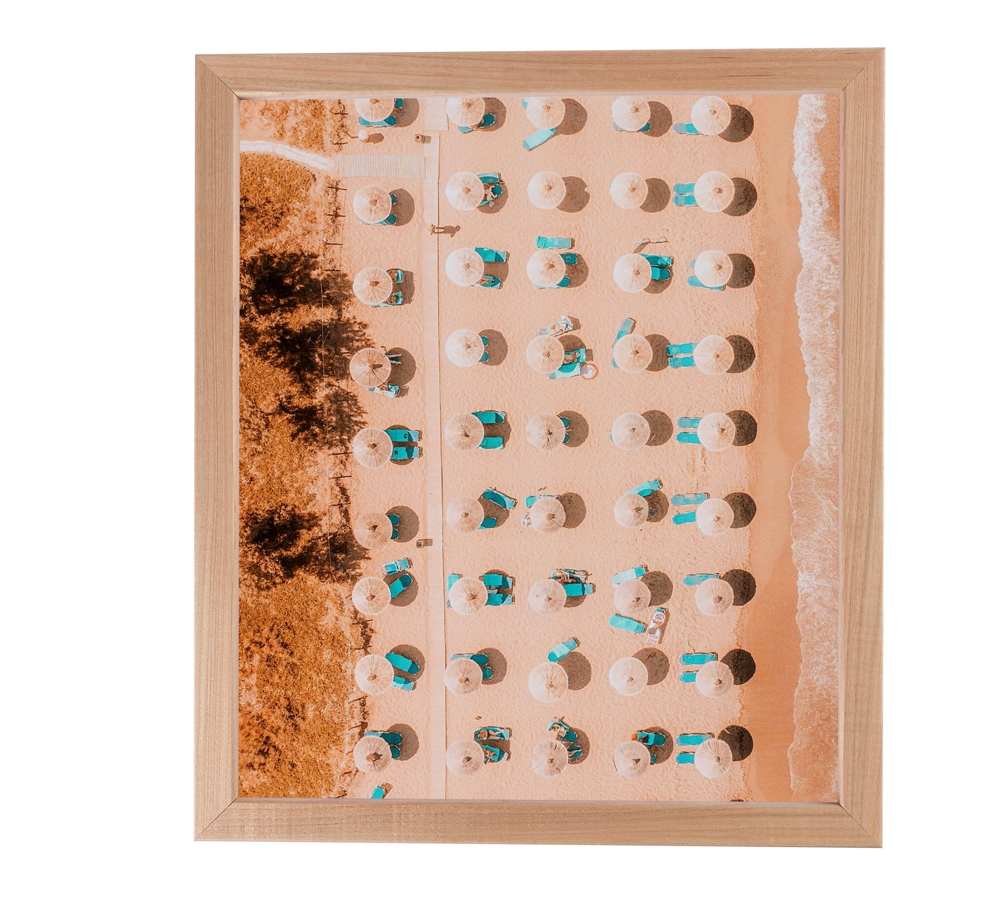 ArtToFrames 8" x 20" Hard Maple Wood Picture Frame, 8x20 inch Brown ...