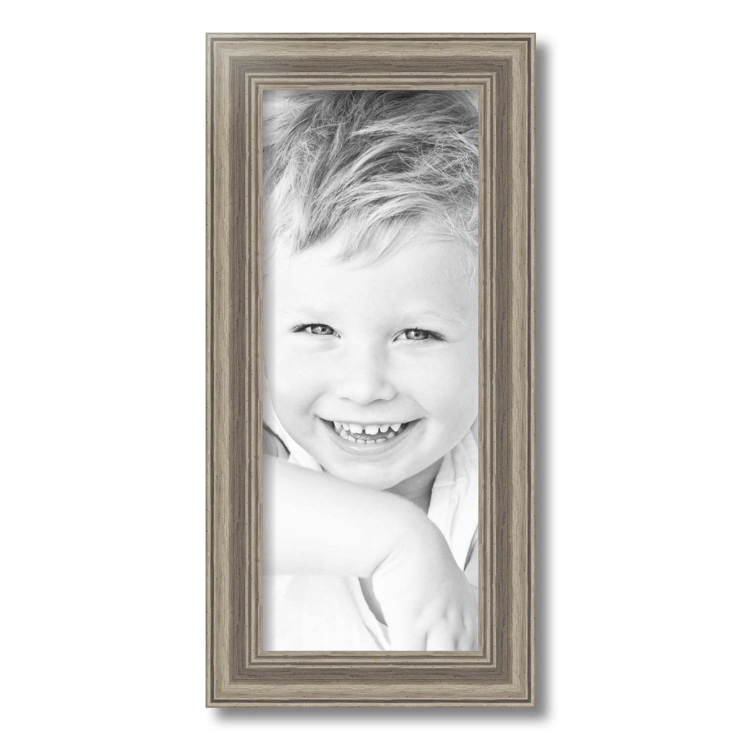 ArtToFrames 8" x 20" Silver Picture Frame, 8x20 inch Silver MDF Poster ...