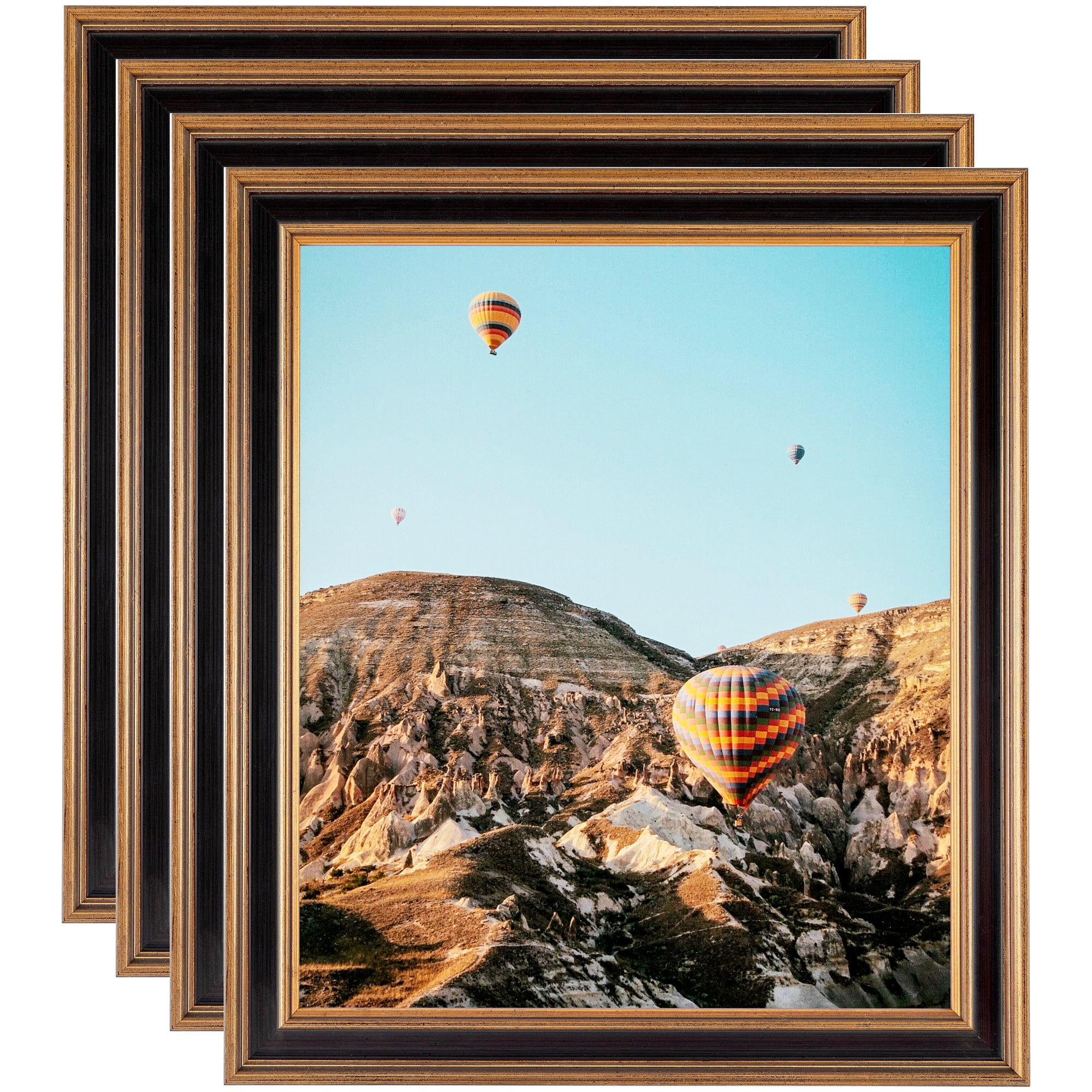 ArtToFrames 8" x 8" Gold with Burgundy Panel Picture Frame, 8x8 inch ...