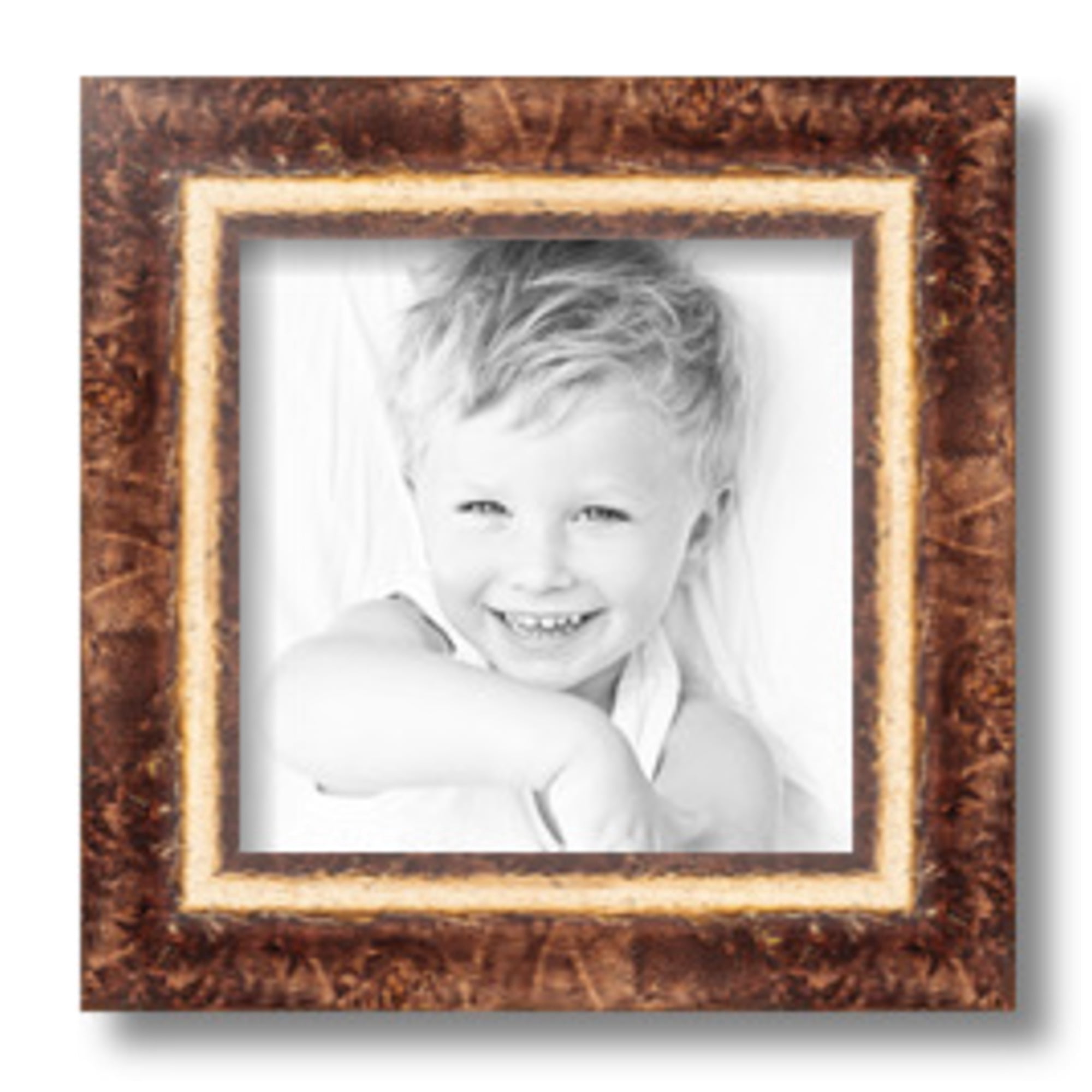 ArtToFrames 8" x 8" Monticello Picture Frame, 8x8 inch Multi Wood ...