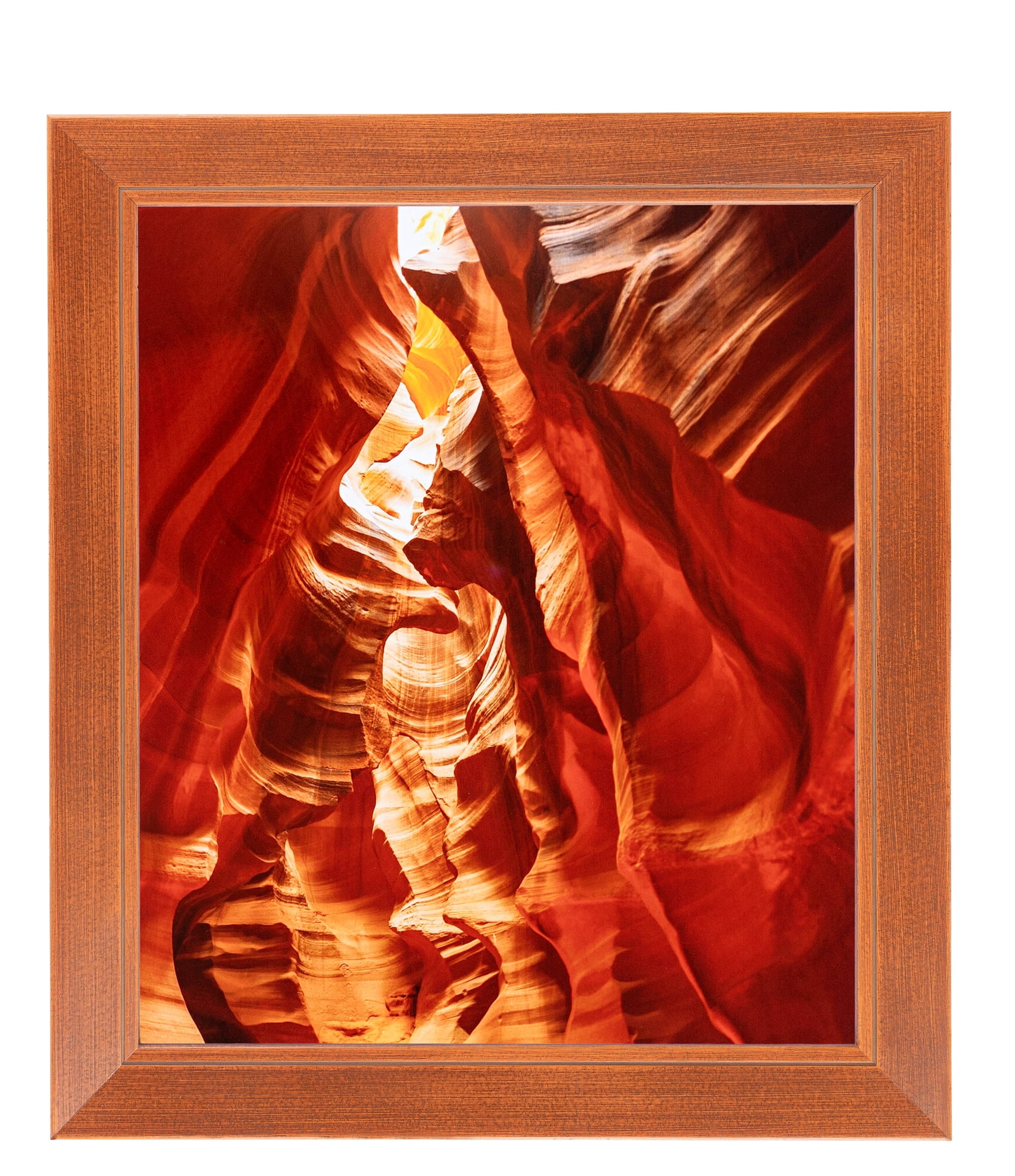 ArtToFrames 8x10" Painted Orange Picture Frame, Red Wood Poster Frame ...