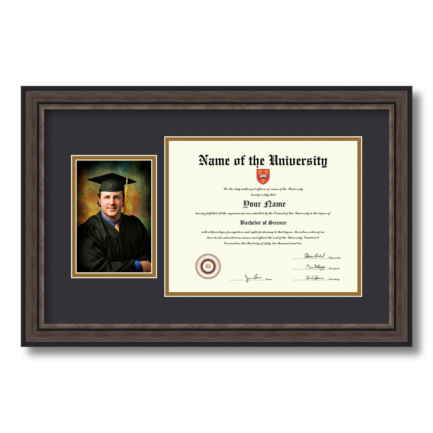 ArtToFrames 8x10 inch Diploma Frame with Tassel Opening - Framed in ...