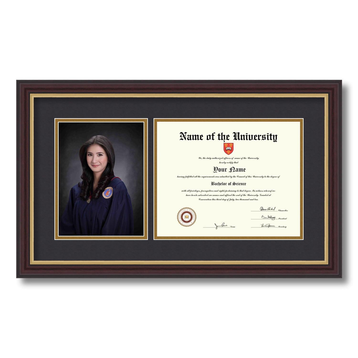ArtToFrames 8x10 inch Diploma Frame with Tassel Opening - Framed in ...