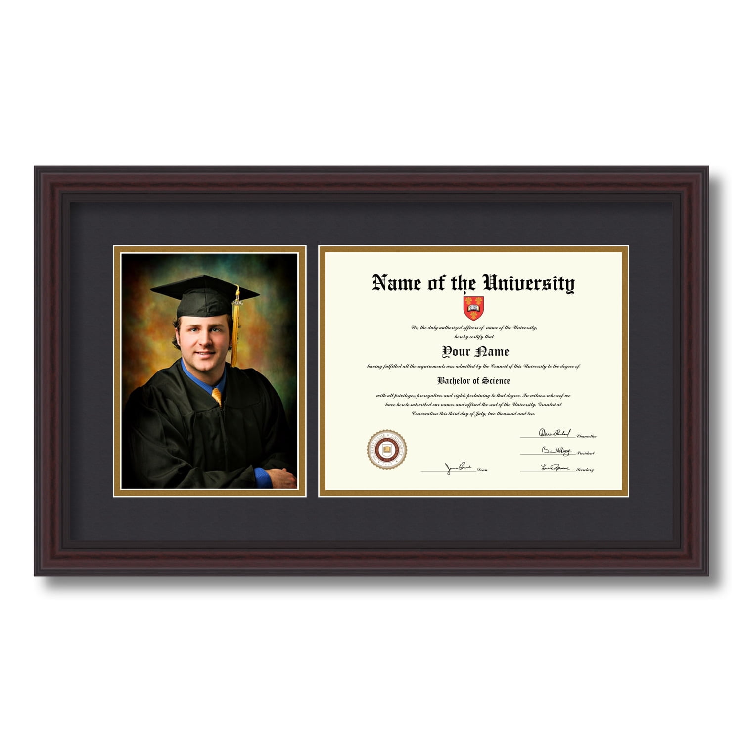 ArtToFrames 8x10 inch Diploma Frame with Tassel Opening - Framed in ...