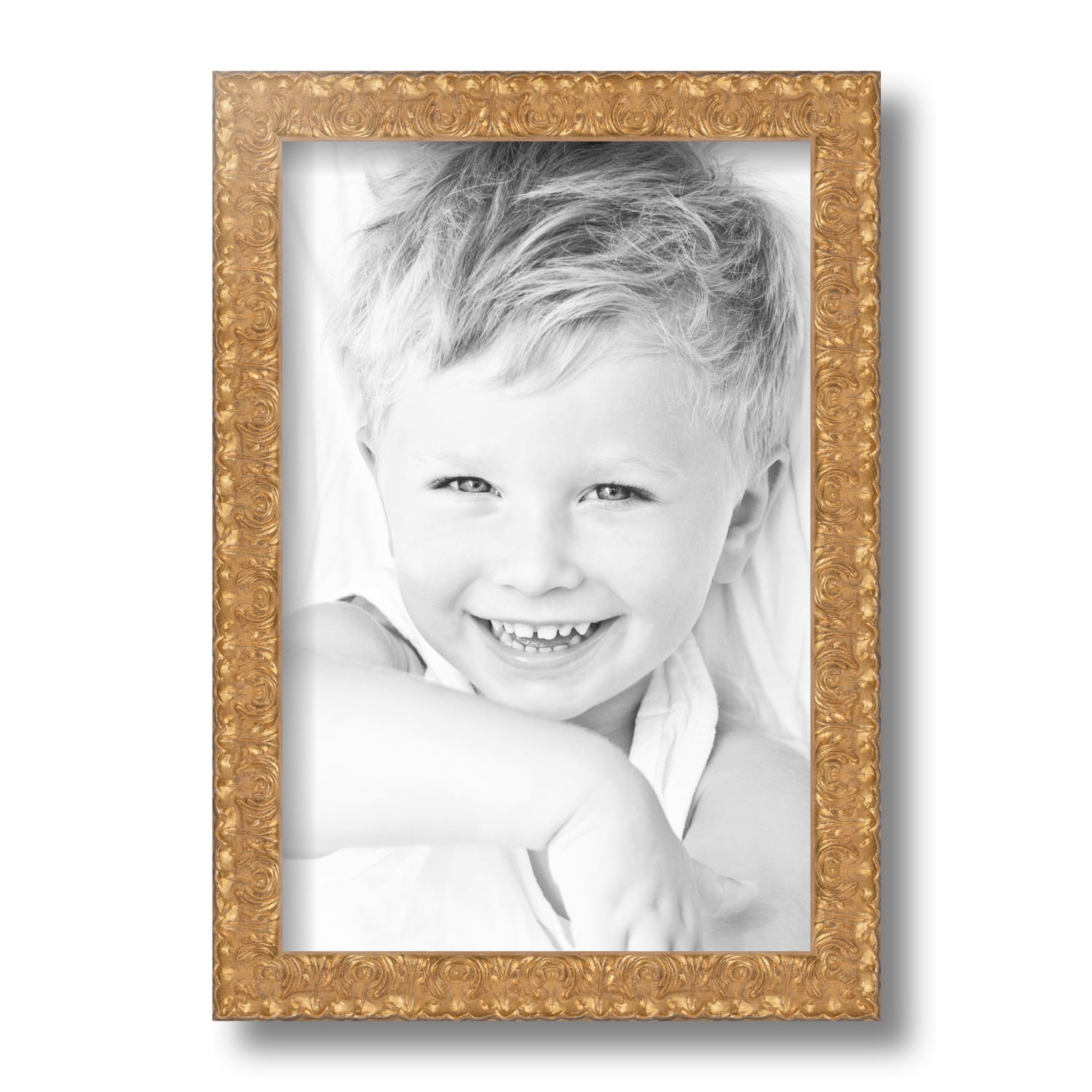 ArtToFrames 8x12 Inch Gold Picture Frame, This Gold Wood Poster Frame ...