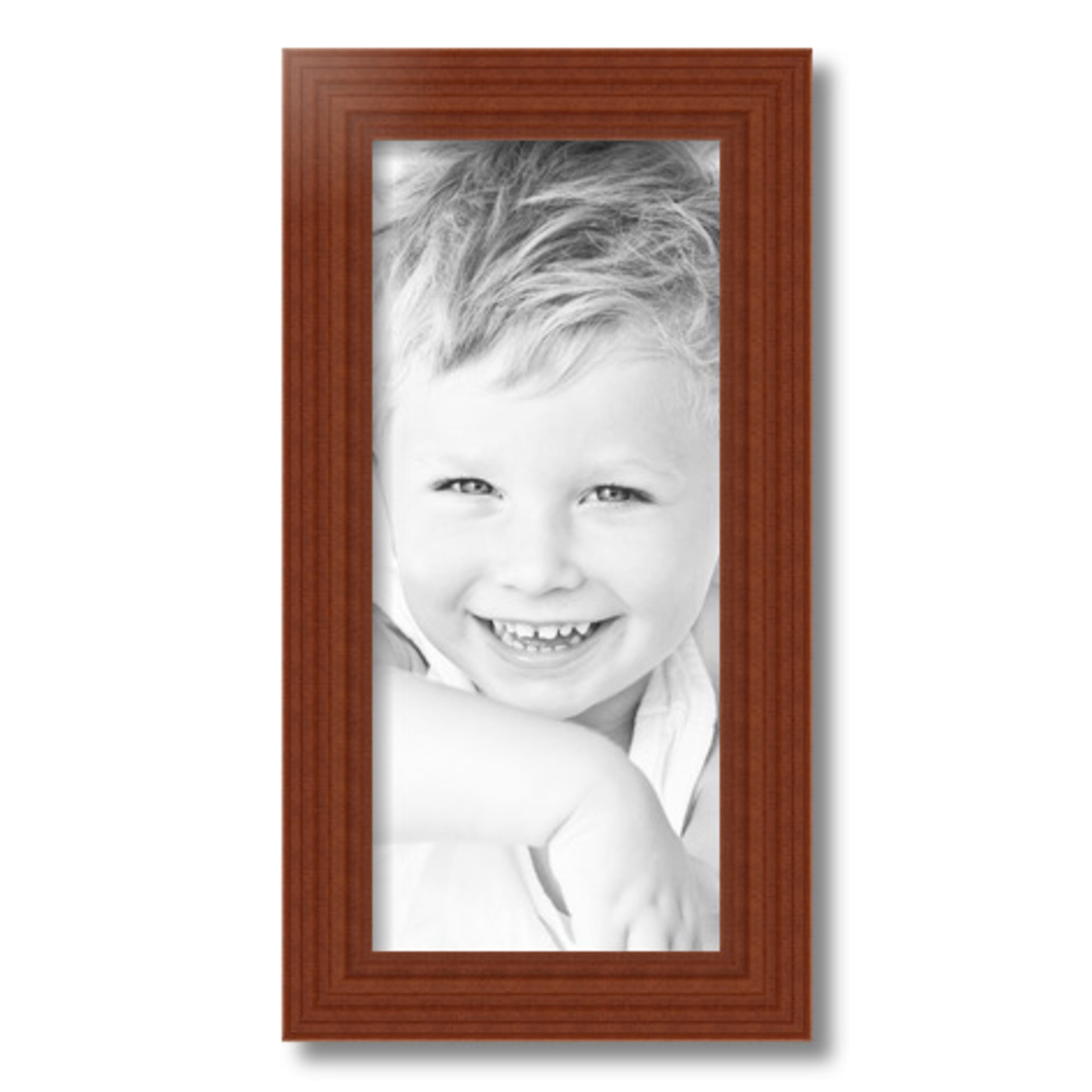 ArtToFrames 8x18" Honey Picture Frame, Brown Wood Poster Frame, with ...
