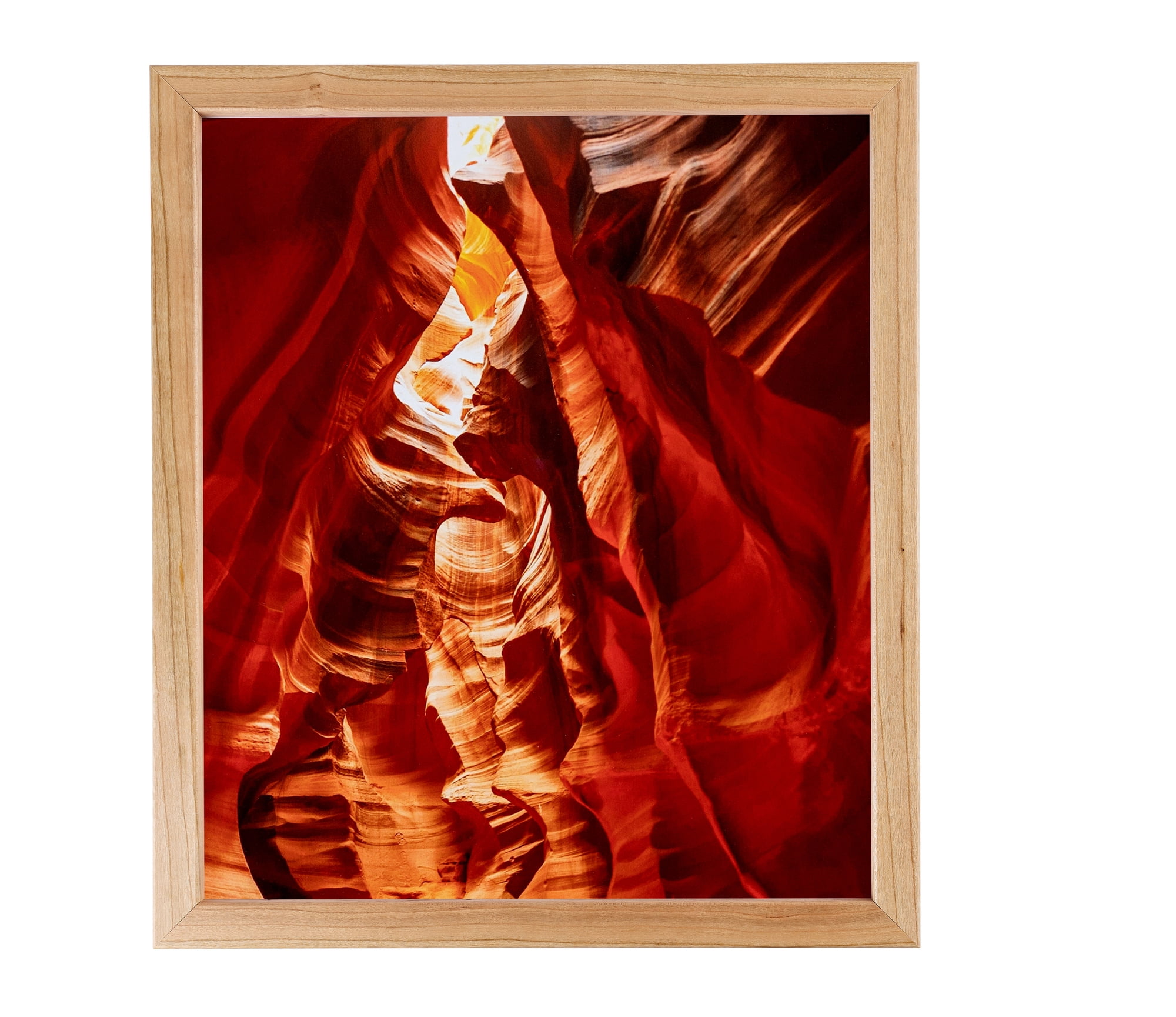 ArtToFrames 8x32" Cherry Wood Picture Frame, Brown Wood Poster Frame ...