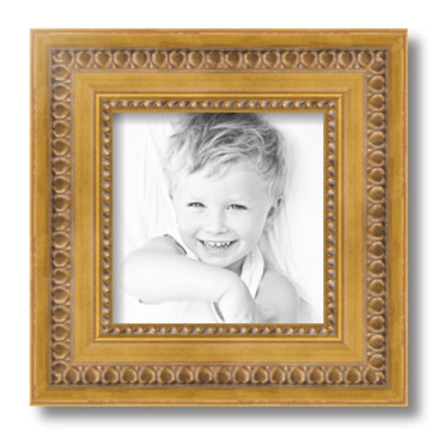 ArtToFrames 8x8" Gold Picture Frame, Gold Wood Poster Frame, with ...