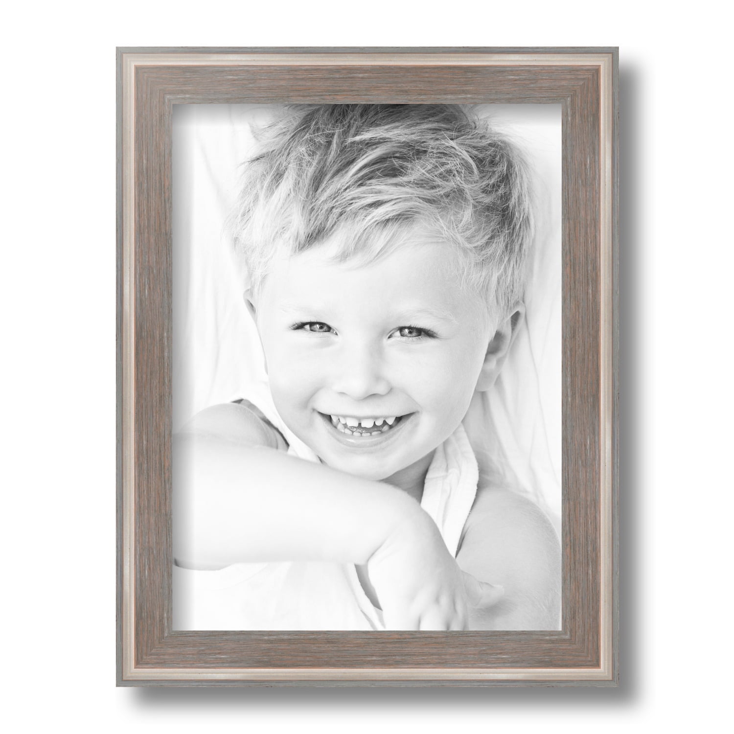ArtToFrames 9" x 12" Contrast Light Grey Picture Frame, 9x12 inch Gray ...