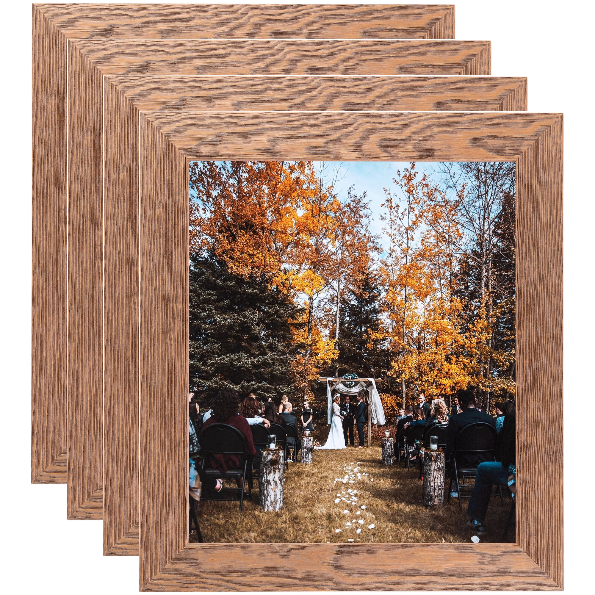 ArtToFrames 9" x 12" Honey Picture Frame, 9x12 inch Brown Wood Poster ...
