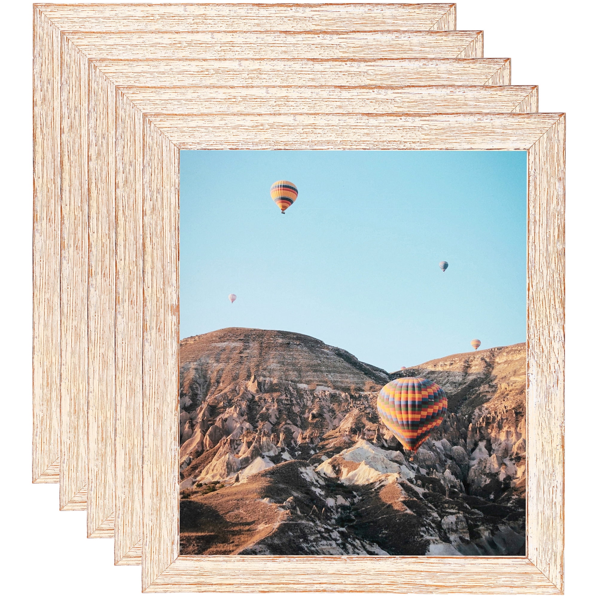ArtToFrames 9" x 12" Knotty Pines Pecan with White Wash Picture Frame ...