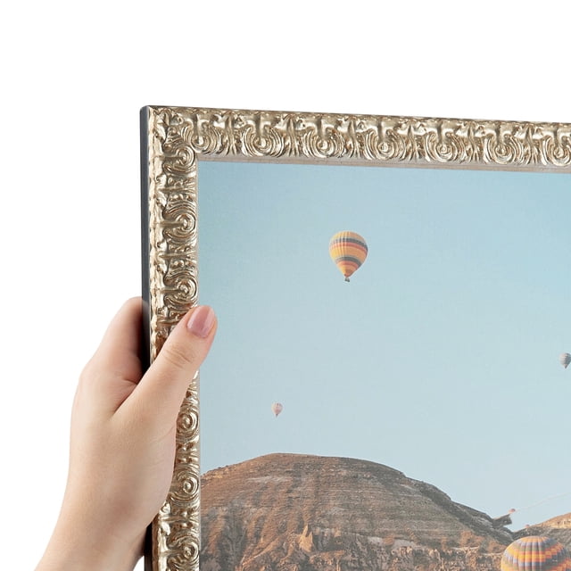 ArtToFrames 9" x 9" 1" wide - Silver Thin Picture Frame, 9x9 inch ...