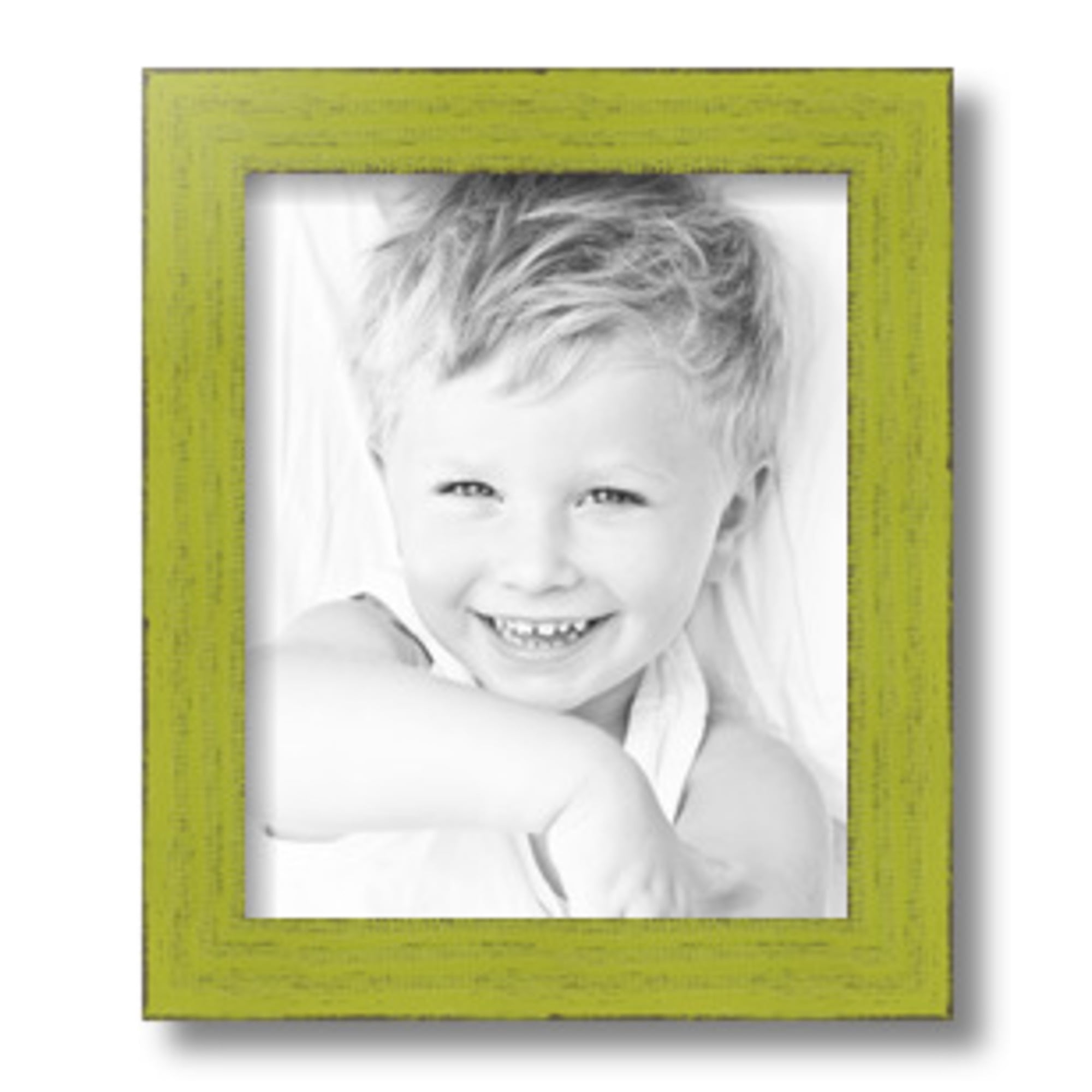 ArtToFrames 9x11" Modern Green Picture Frame, Green Wood Poster Frame ...