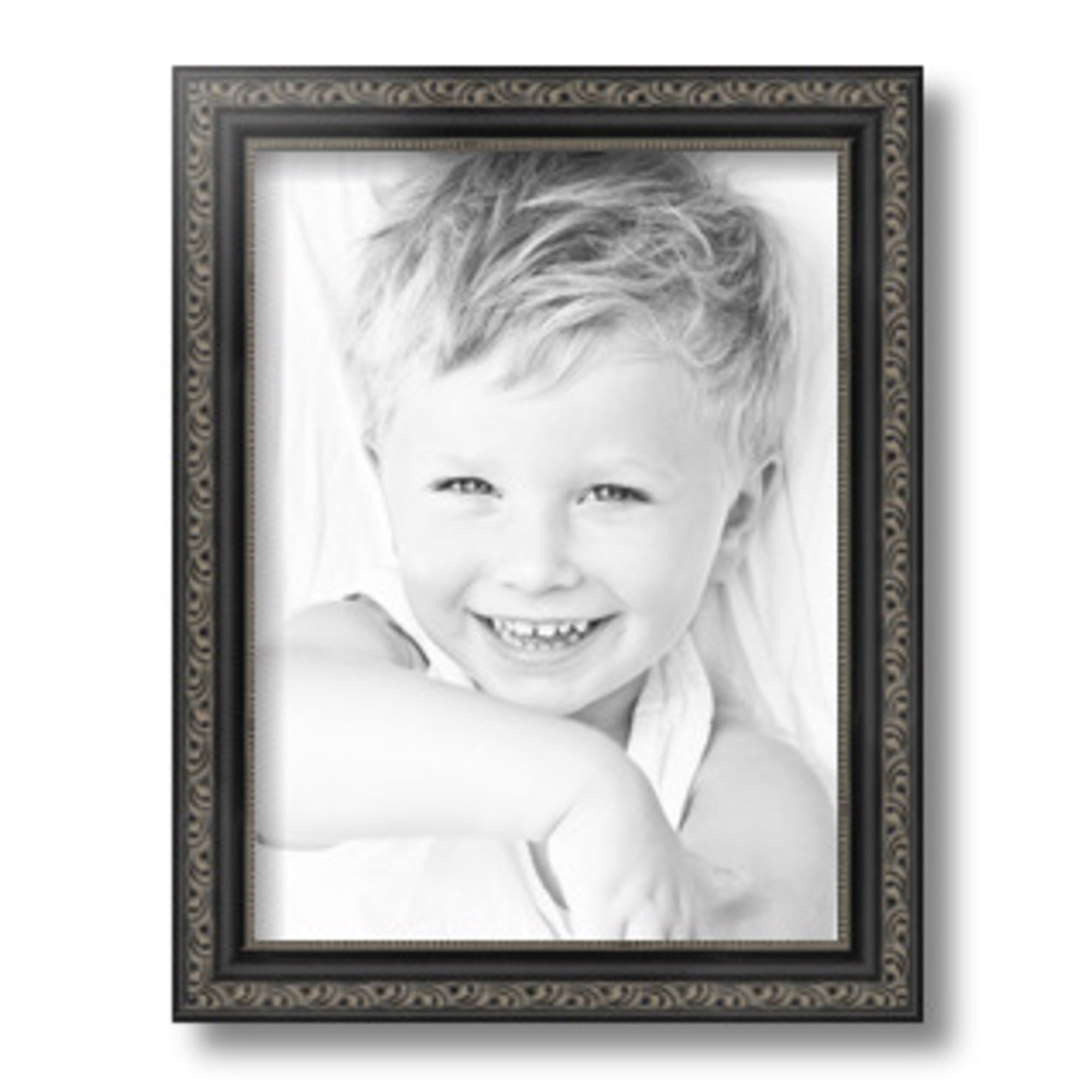 ArtToFrames 9x12 inch Antique Black Picture Frame, Black 9" x 12" Wood ...