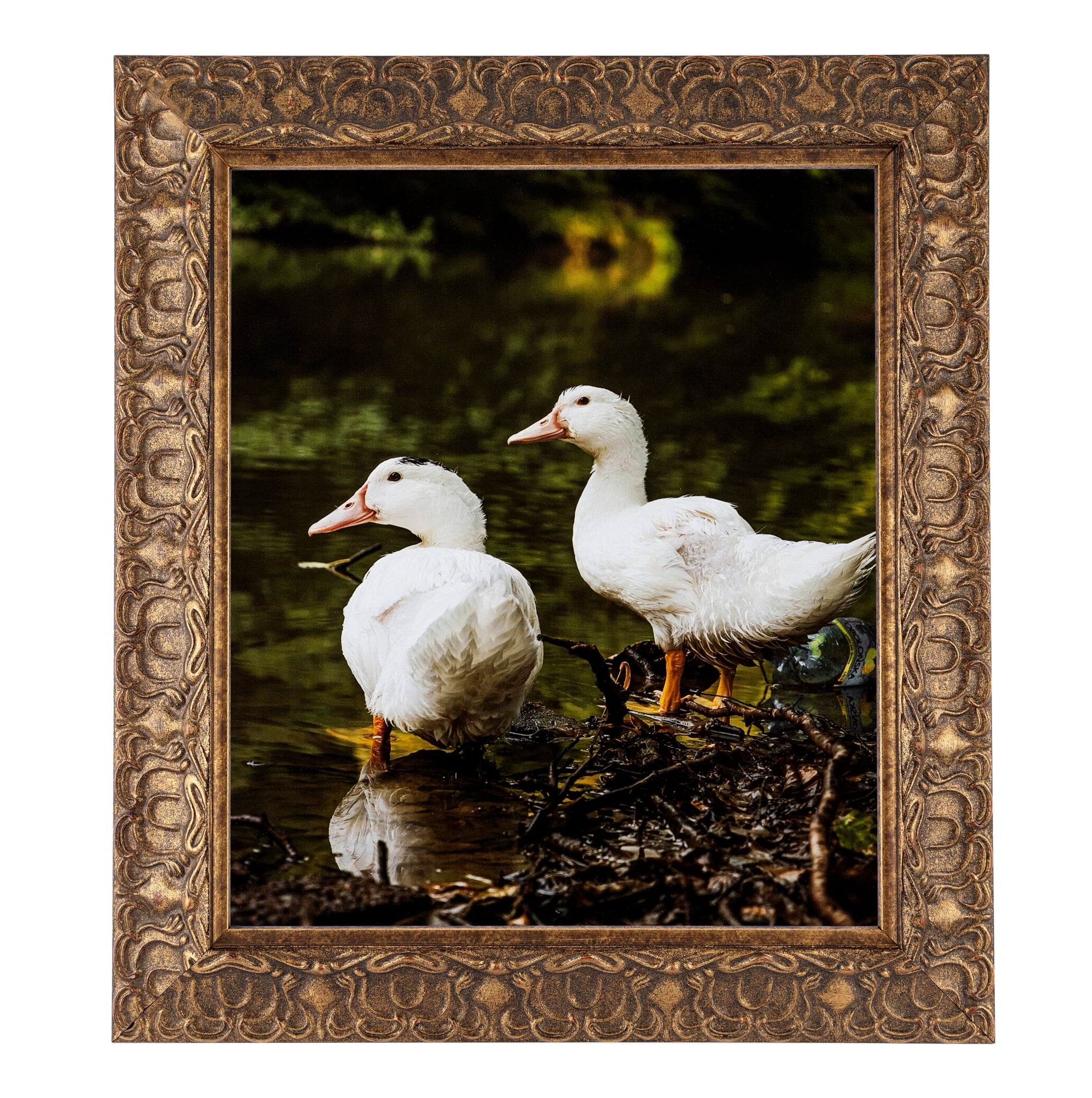 ArtToFrames 9x13" Gold Embossed Reverse Picture Frame, Multi Wood ...