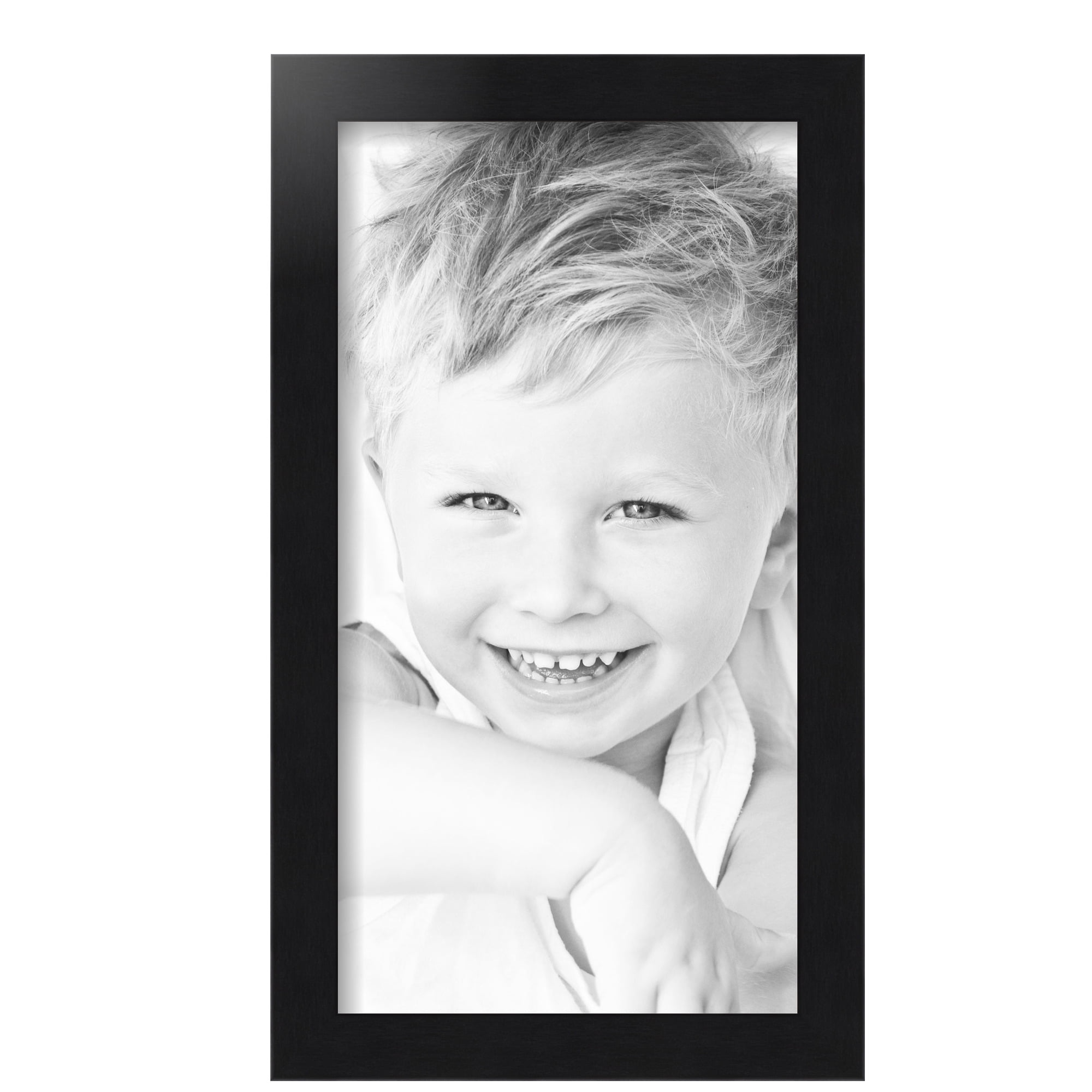 ArtToFrames 9x17 inch Black Steel Picture Frame, Black MDF Poster Frame ...