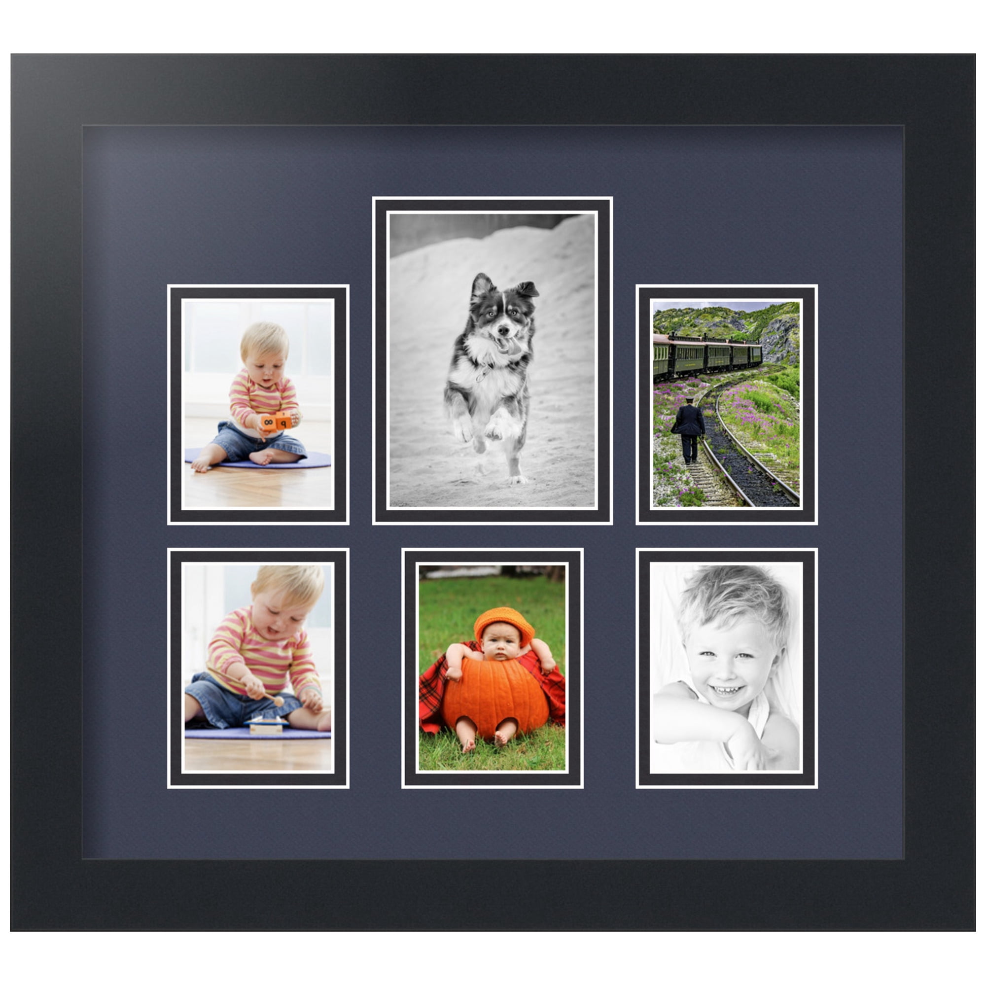 ArtToFrames Collage Photo Picture Frame with 1 - 3.5x5 and 5 - 2.5x3.5 ...