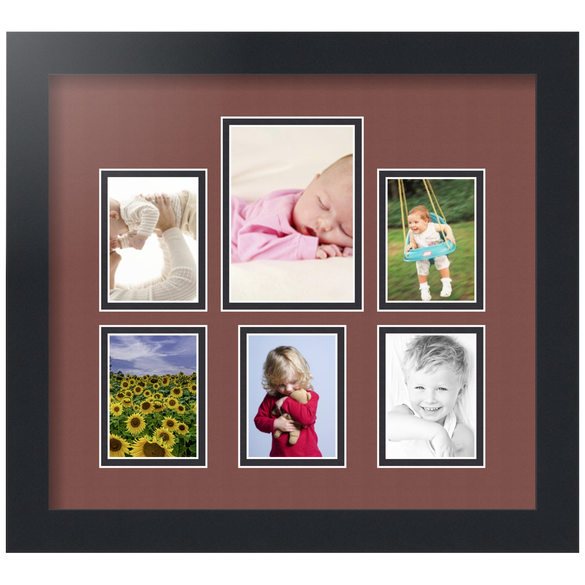 ArtToFrames Collage Photo Picture Frame with 1 - 3.5x5 and 5 - 2.5x3.5 ...