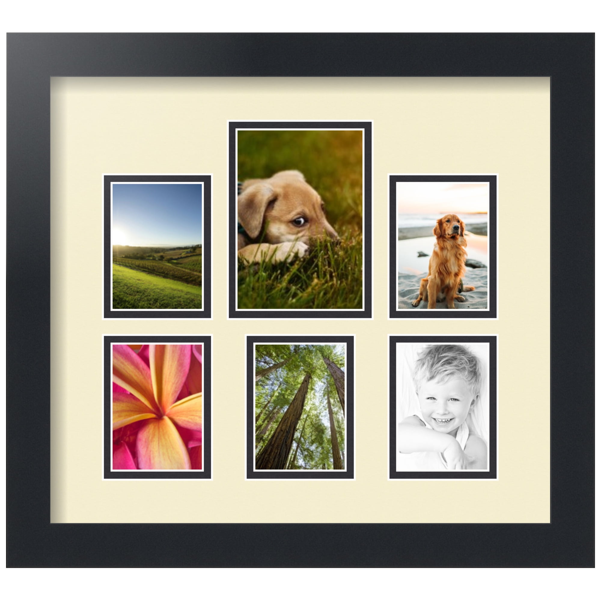 ArtToFrames Collage Photo Picture Frame with 1 - 3.5x5 and 5 - 2.5x3.5 ...