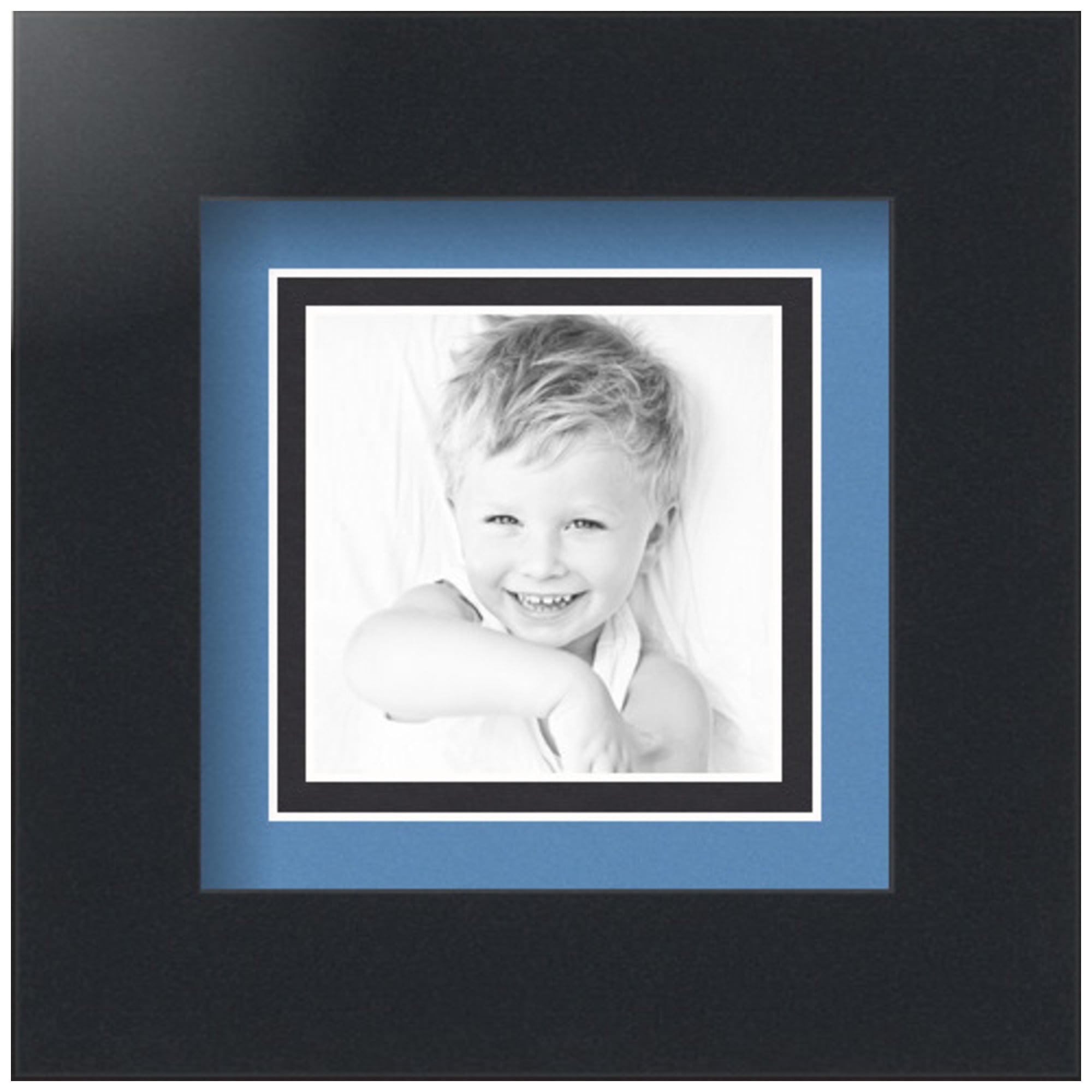 ArtToFrames Collage Photo Picture Frame with 1 - 3x3" Openings, Framed ...