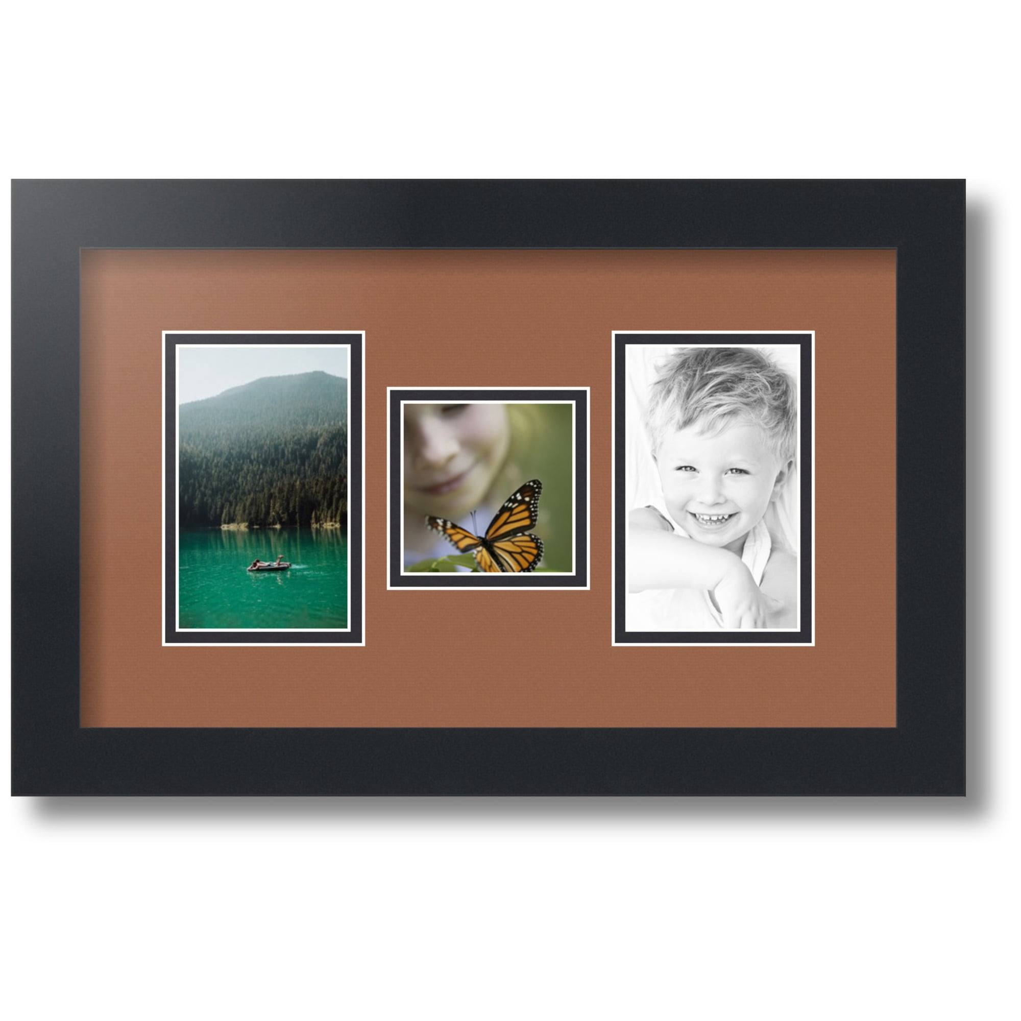 ArtToFrames Collage Photo Picture Frame with 1 - 3x3 and 2 - 3x5 ...
