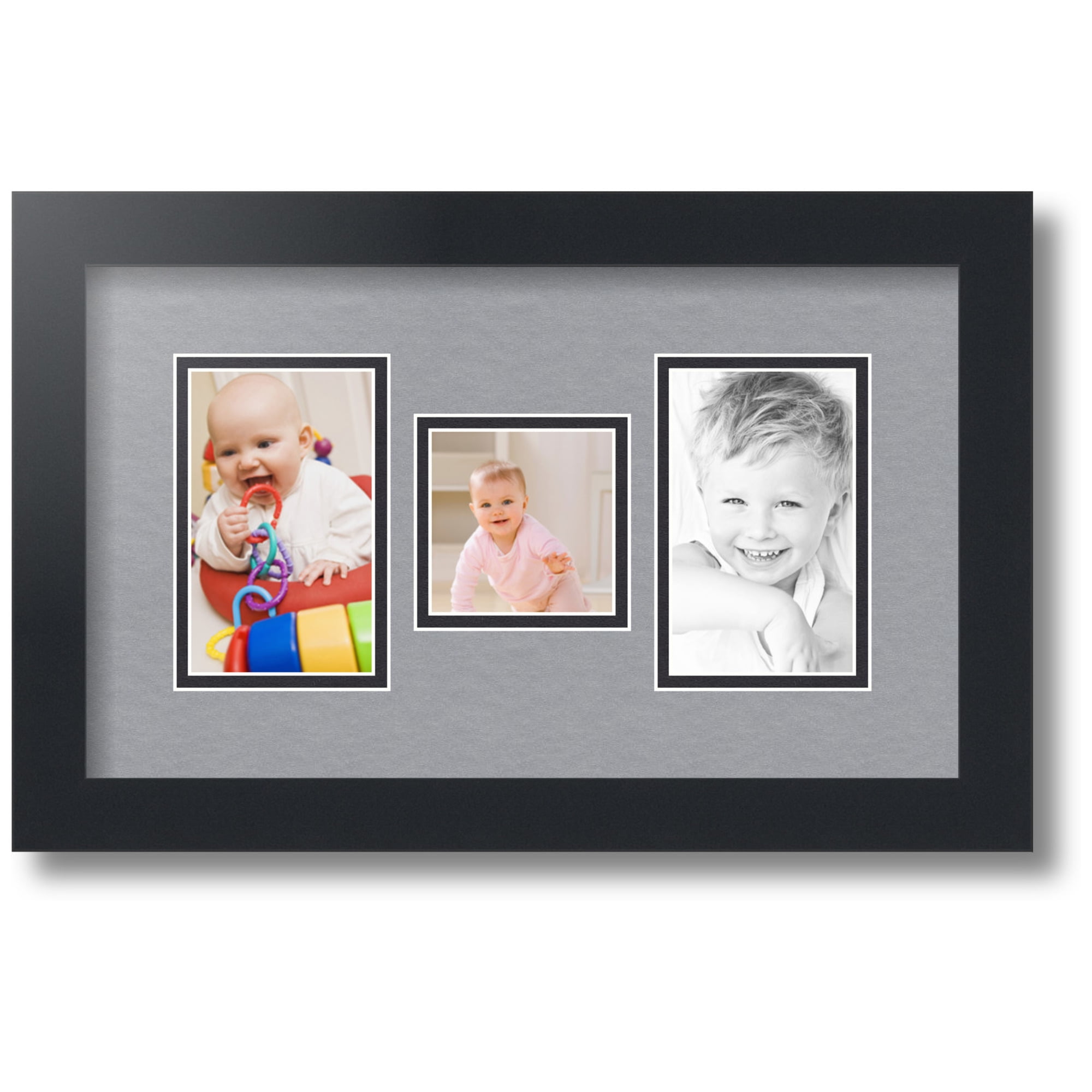 ArtToFrames Collage Photo Picture Frame with 1 - 3x3 and 2 - 3x5 ...