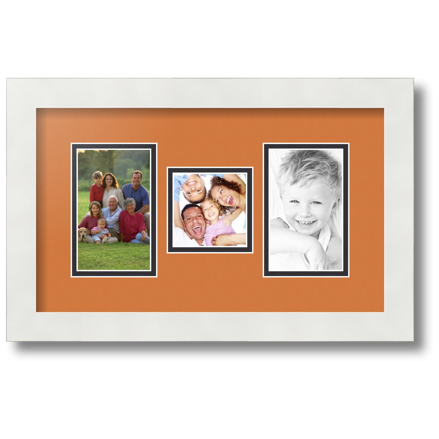 ArtToFrames Collage Photo Picture Frame with 1 - 3x3 and 2 - 3x5 ...