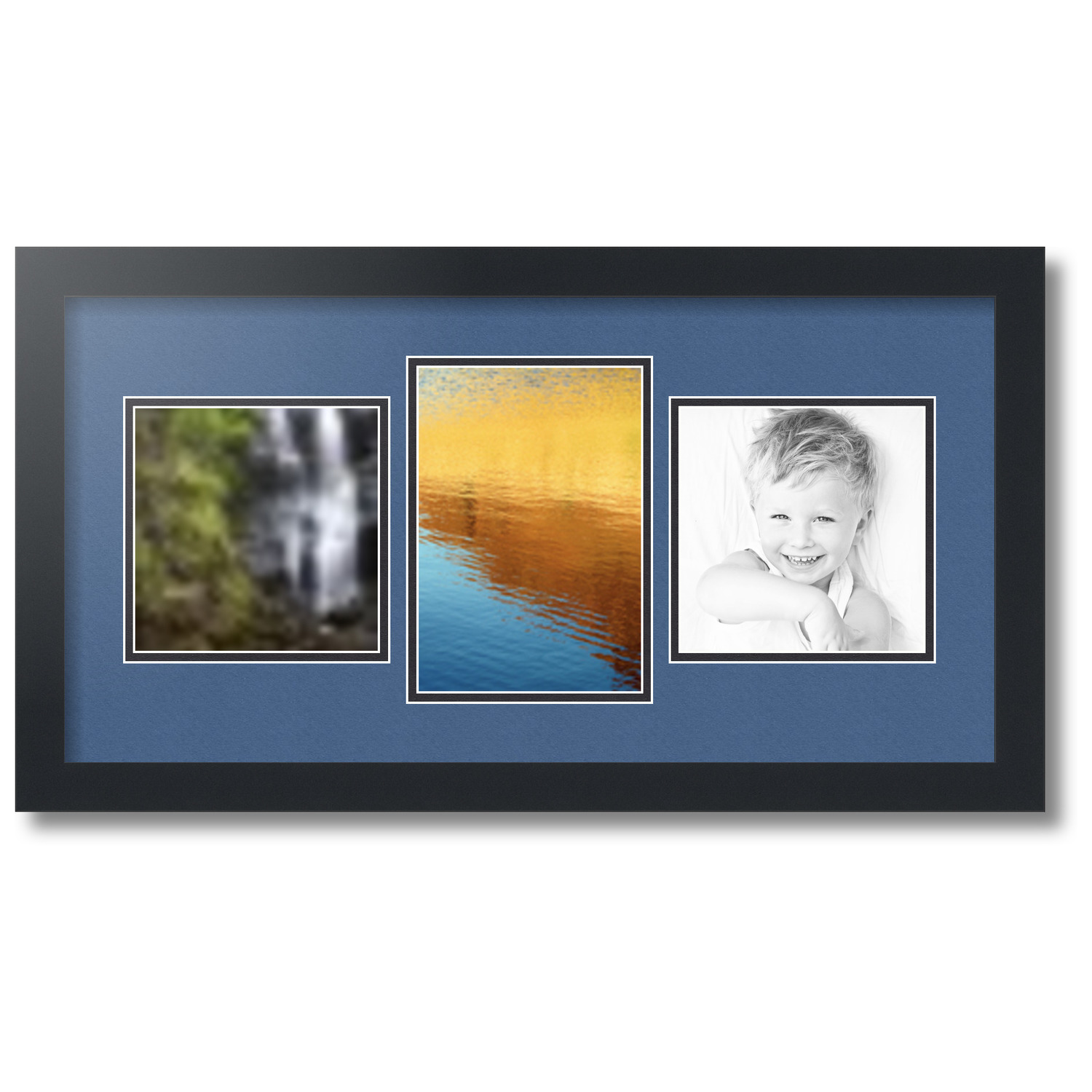 ArtToFrames Collage Photo Picture Frame with 1 - 5.5x8 and 2 - 6x6 ...
