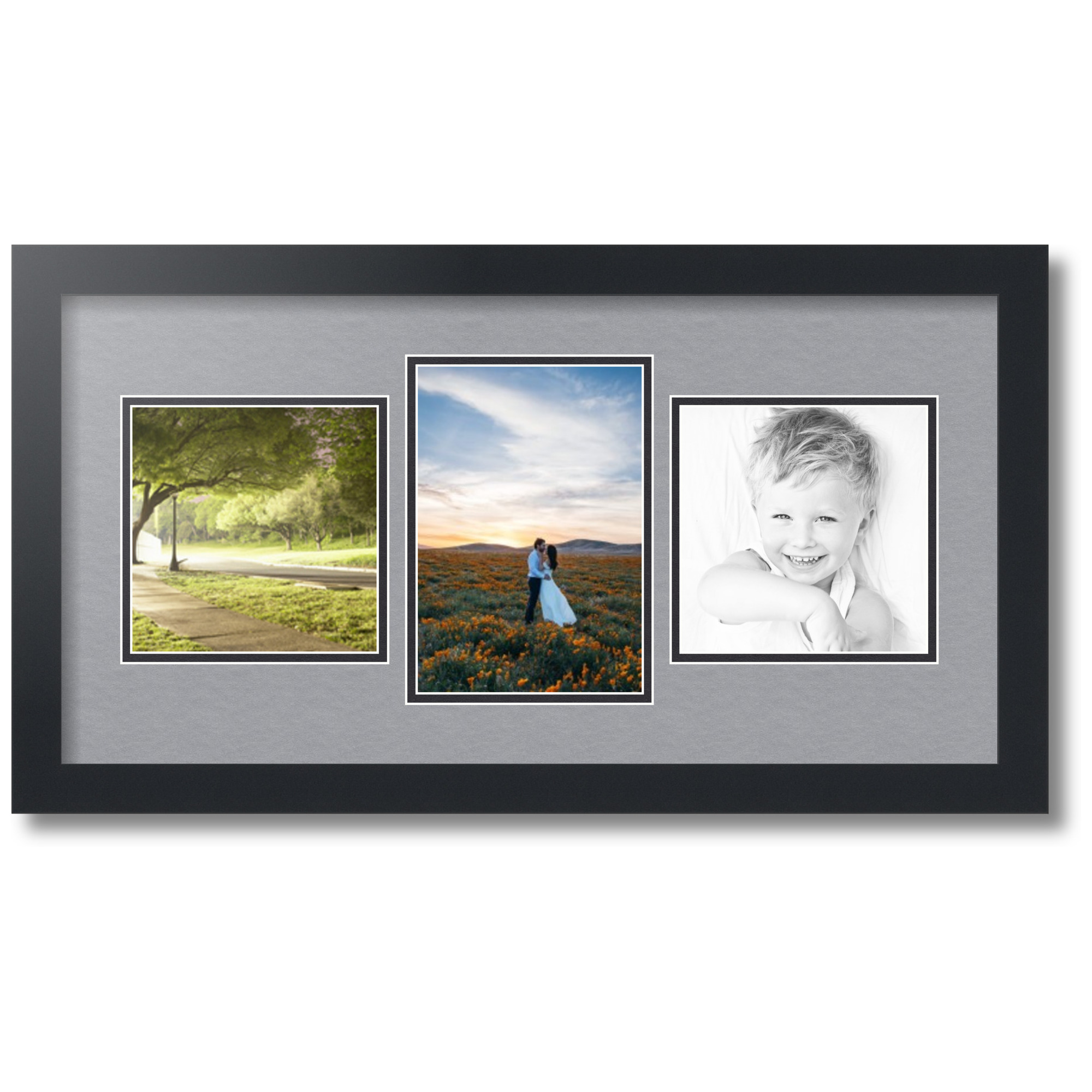 ArtToFrames Collage Photo Picture Frame with 1 - 5.5x8 and 2 - 6x6 ...
