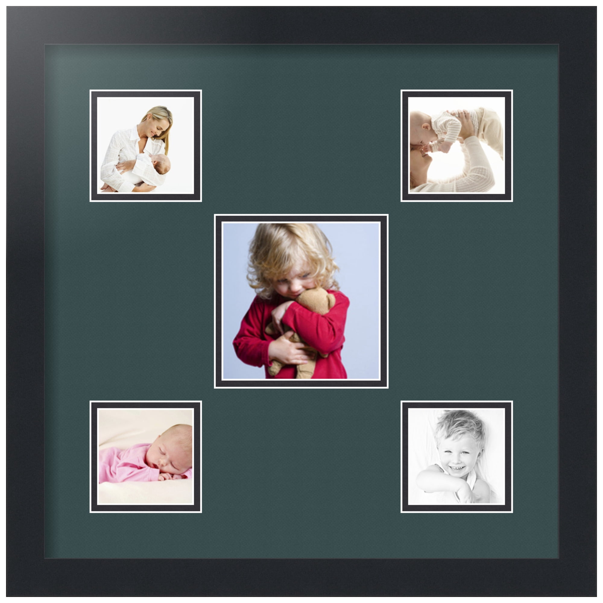 ArtToFrames Collage Photo Picture Frame with 1 - 5x5 and 4 - 3x3 ...