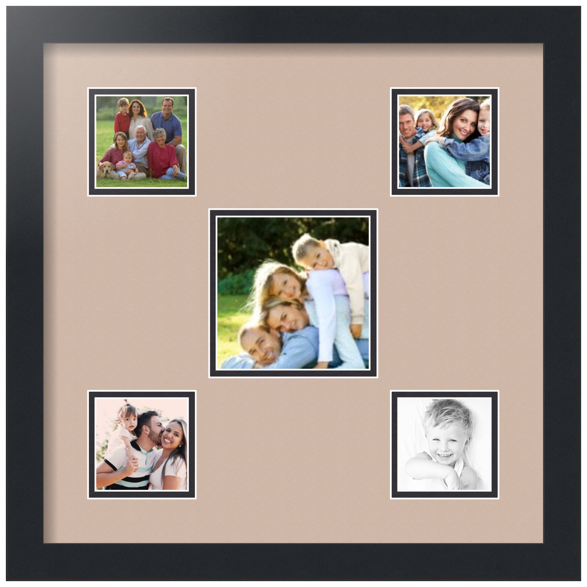 ArtToFrames Collage Photo Picture Frame with 1 - 5x5 and 4 - 3x3 ...