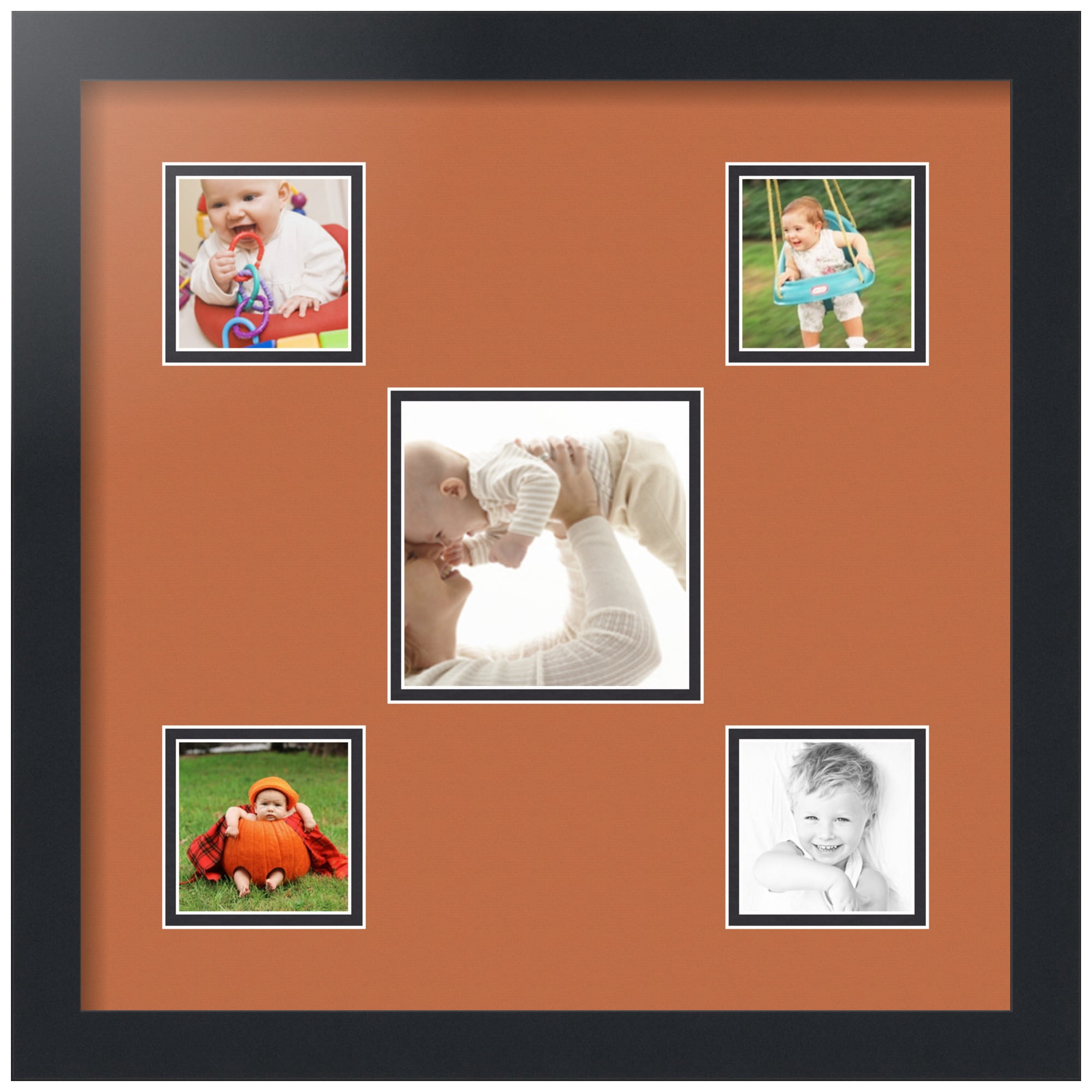 ArtToFrames Collage Photo Picture Frame with 1 - 5x5 and 4 - 3x3 ...