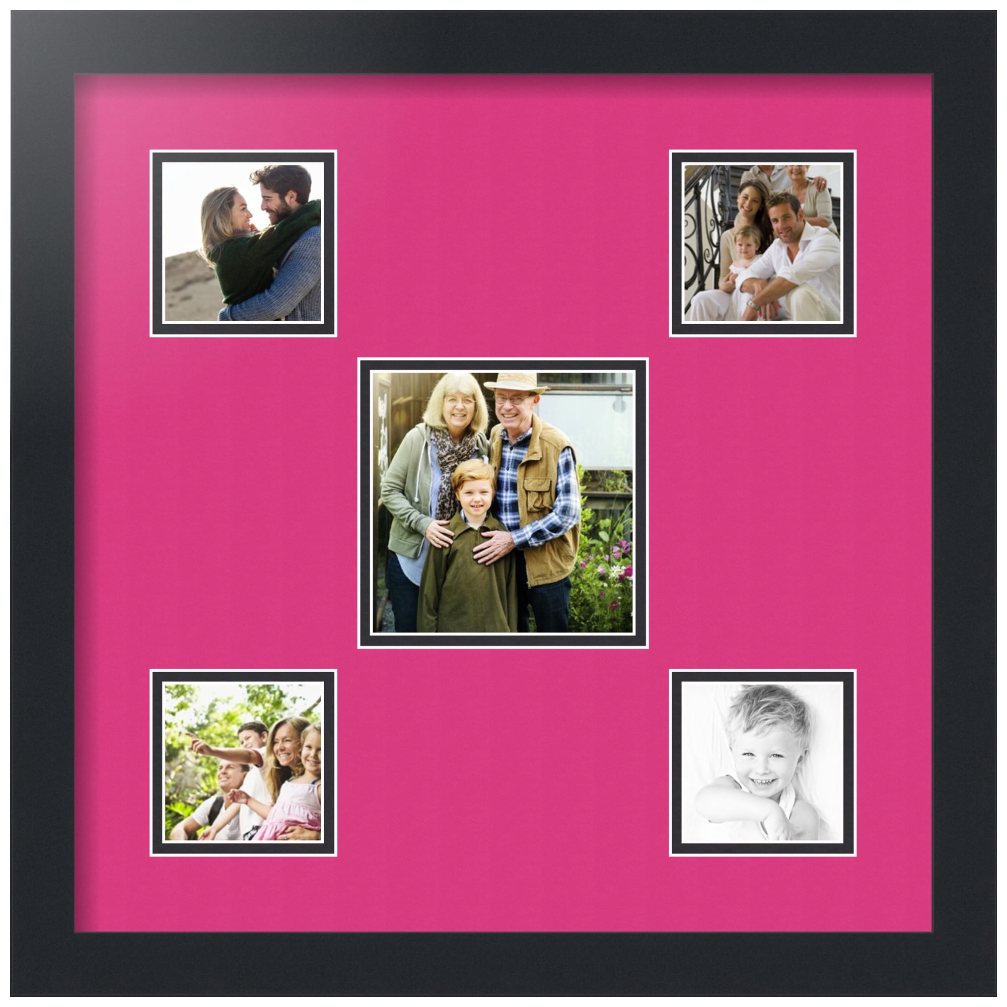ArtToFrames Collage Photo Picture Frame with 1 - 5x5 and 4 - 3x3 ...