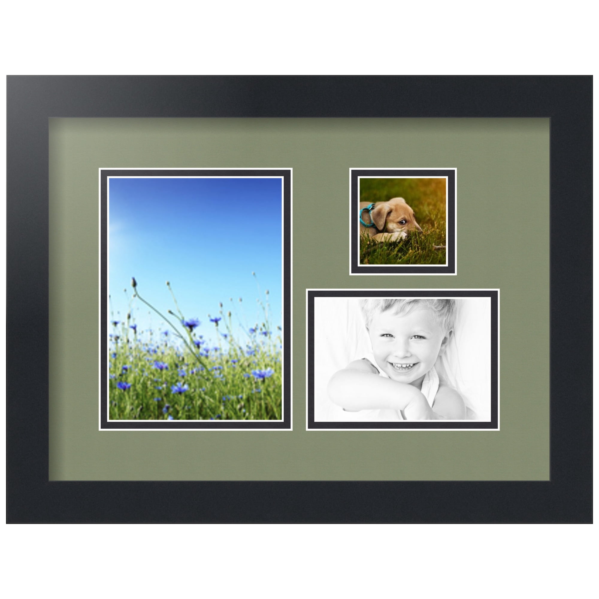 ArtToFrames Collage Photo Picture Frame with 1 - 5x7, 2.5x2.5, 3.5x5 ...