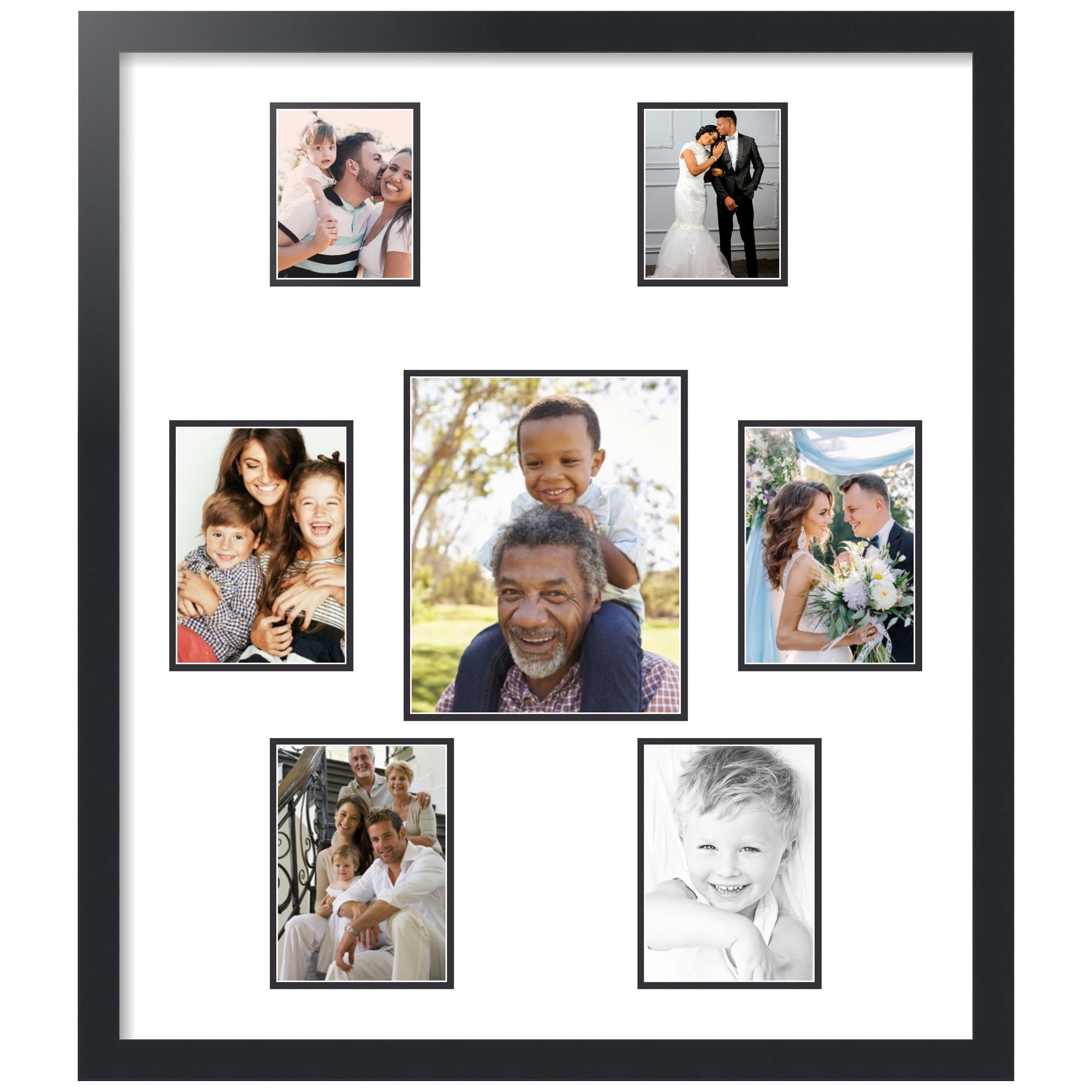 ArtToFrames Collage Photo Picture Frame with 1 - 8x10 and 2 - 4x5 and 4 ...