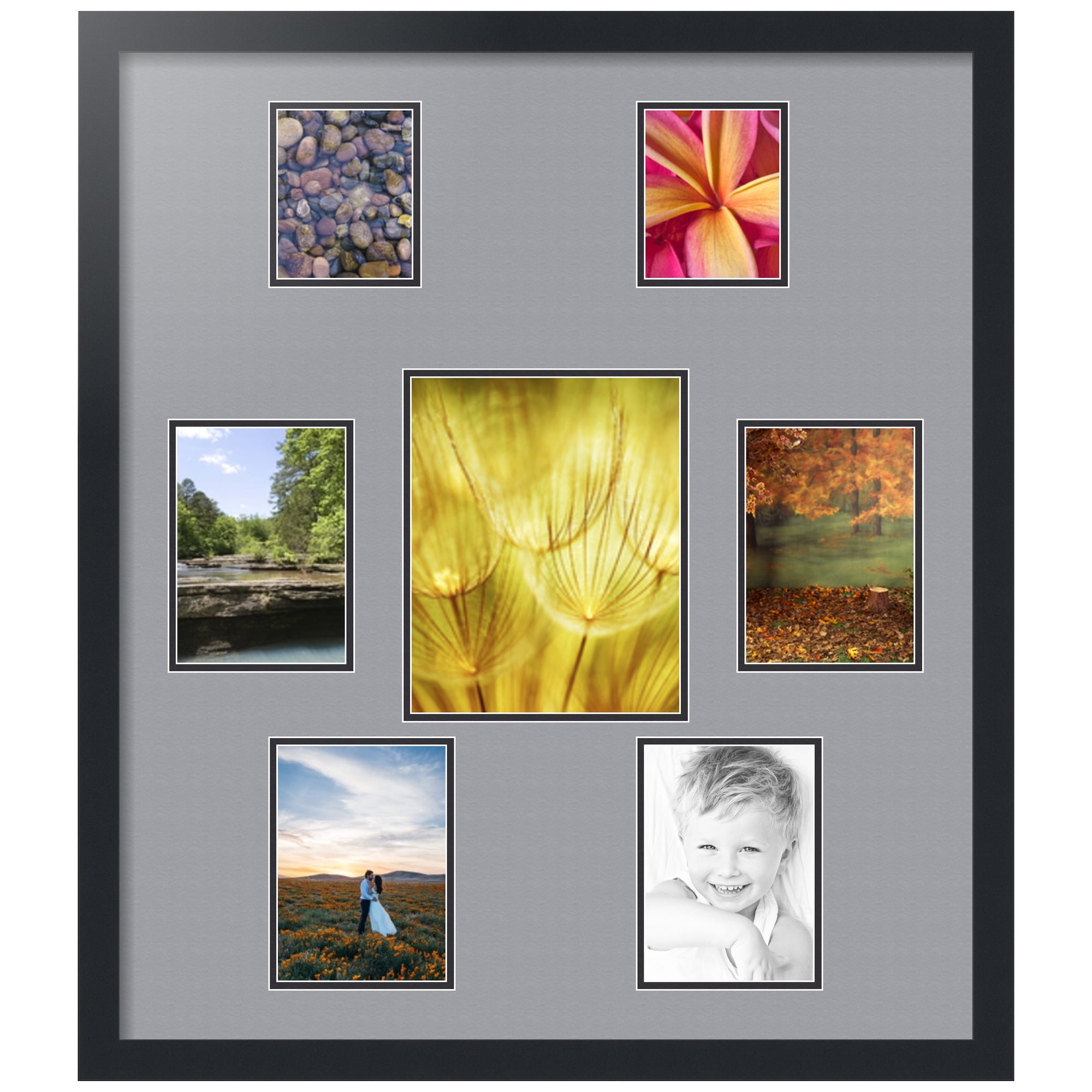 ArtToFrames Collage Photo Picture Frame with 1 - 8x10 and 2 - 4x5 and 4 ...
