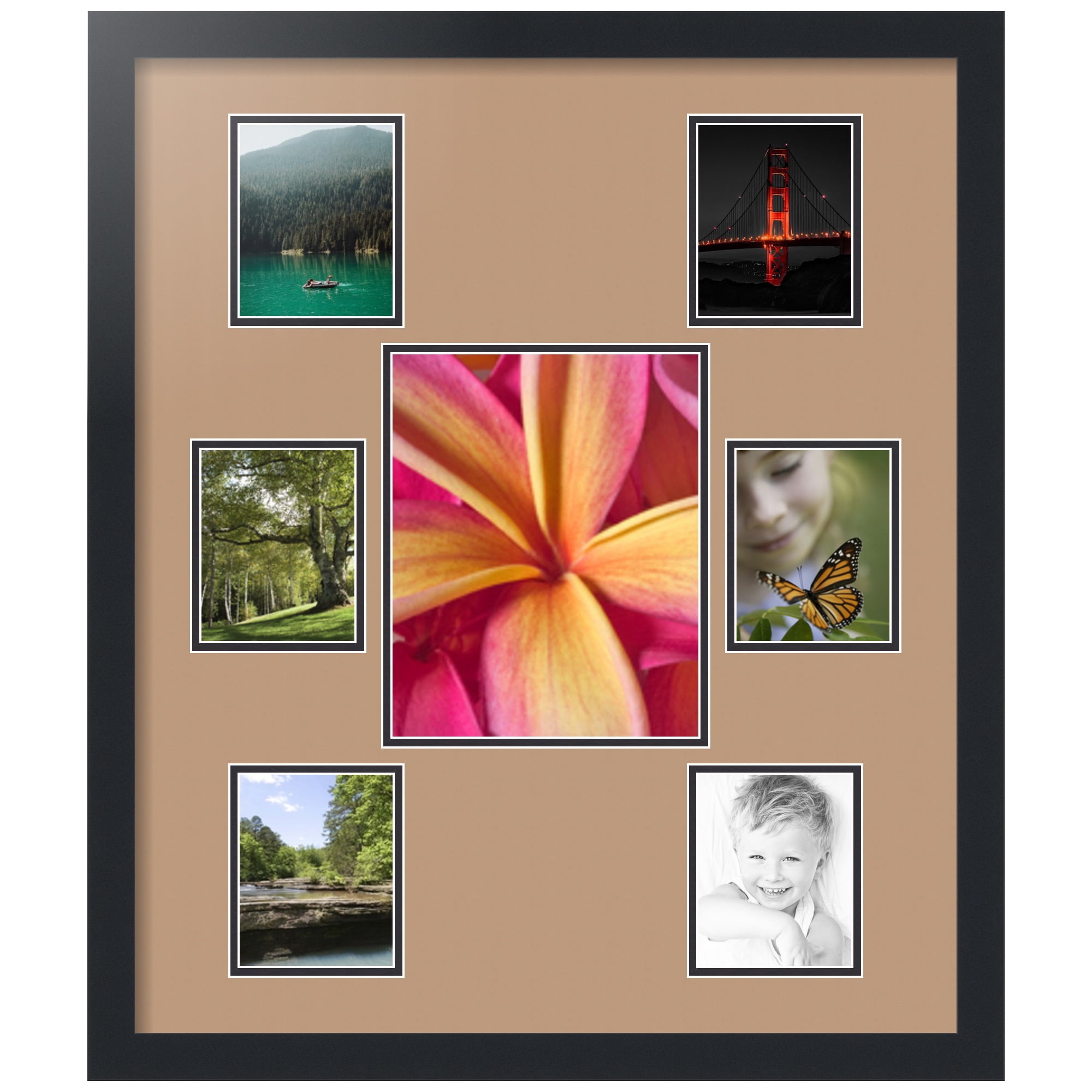 ArtToFrames Collage Photo Picture Frame with 1 - 8x10 and 6 - 4x5 ...