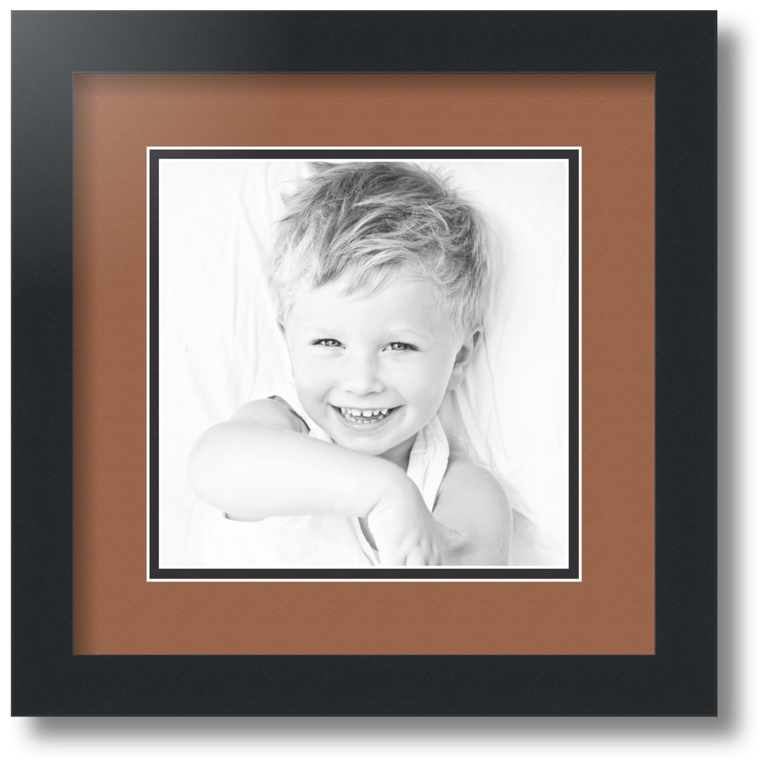 ArtToFrames Collage Photo Picture Frame with 1 - 8x8 Openings, Framed ...