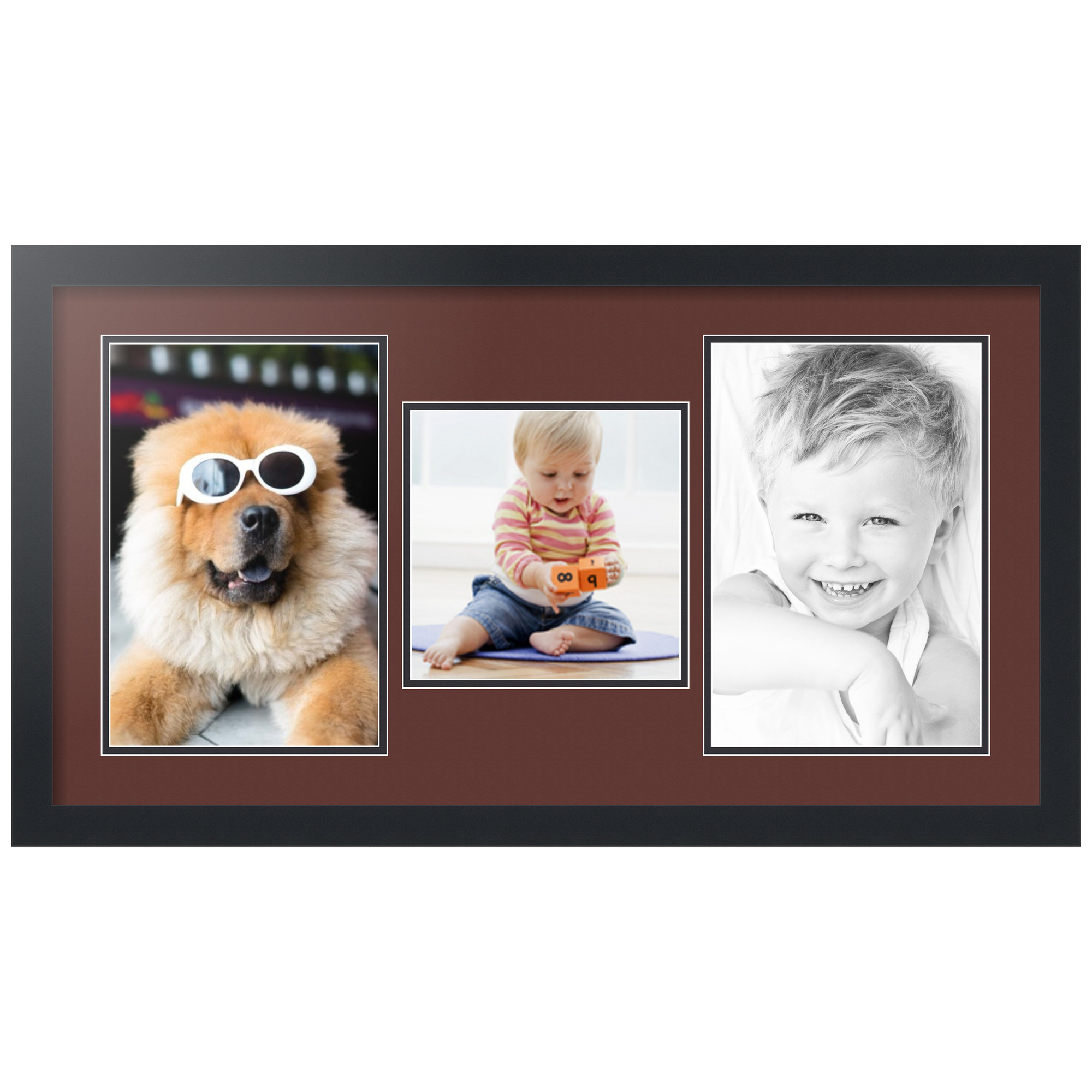 ArtToFrames Collage Photo Picture Frame with 1 - 8x8 and 2 - 8x12 ...
