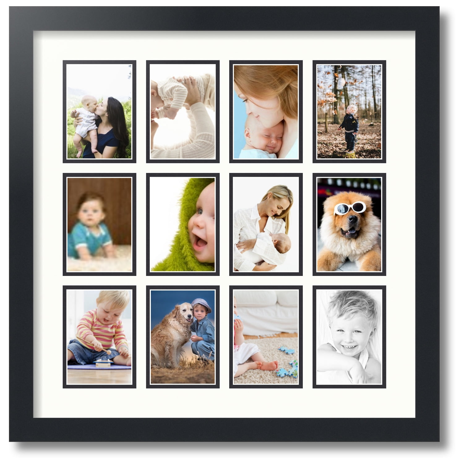 ArtToFrames Collage Photo Picture Frame with 12 - 3.25x4.75 Openings ...