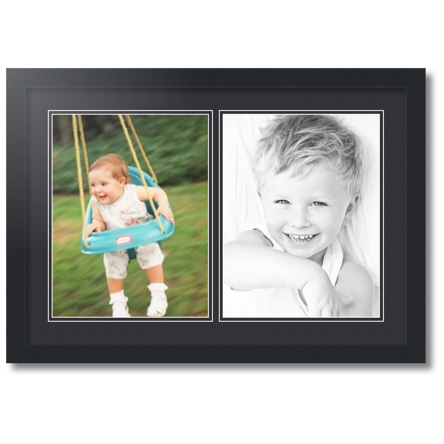 ArtToFrames Collage Photo Picture Frame with 2 - 10x13 Openings, Framed ...