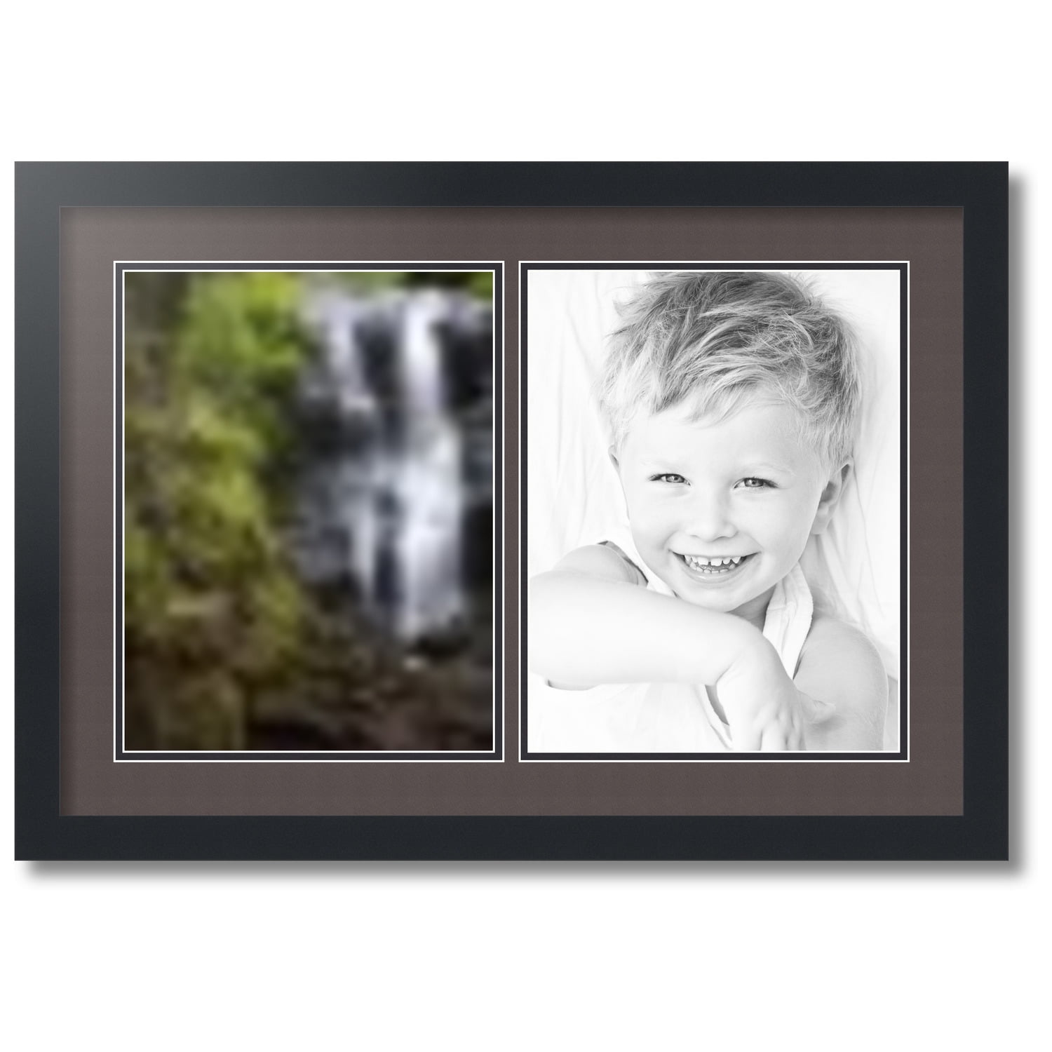 ArtToFrames Collage Photo Picture Frame with 2 - 10x13 Openings, Framed ...