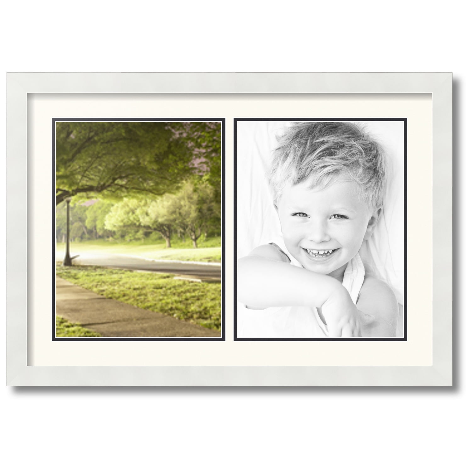 ArtToFrames Collage Photo Picture Frame with 2 - 10x13 Openings, Framed ...