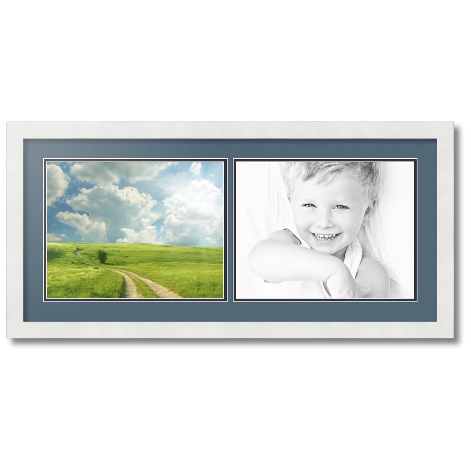 ArtToFrames Collage Photo Picture Frame with 2 - 10x13 Openings, Framed ...