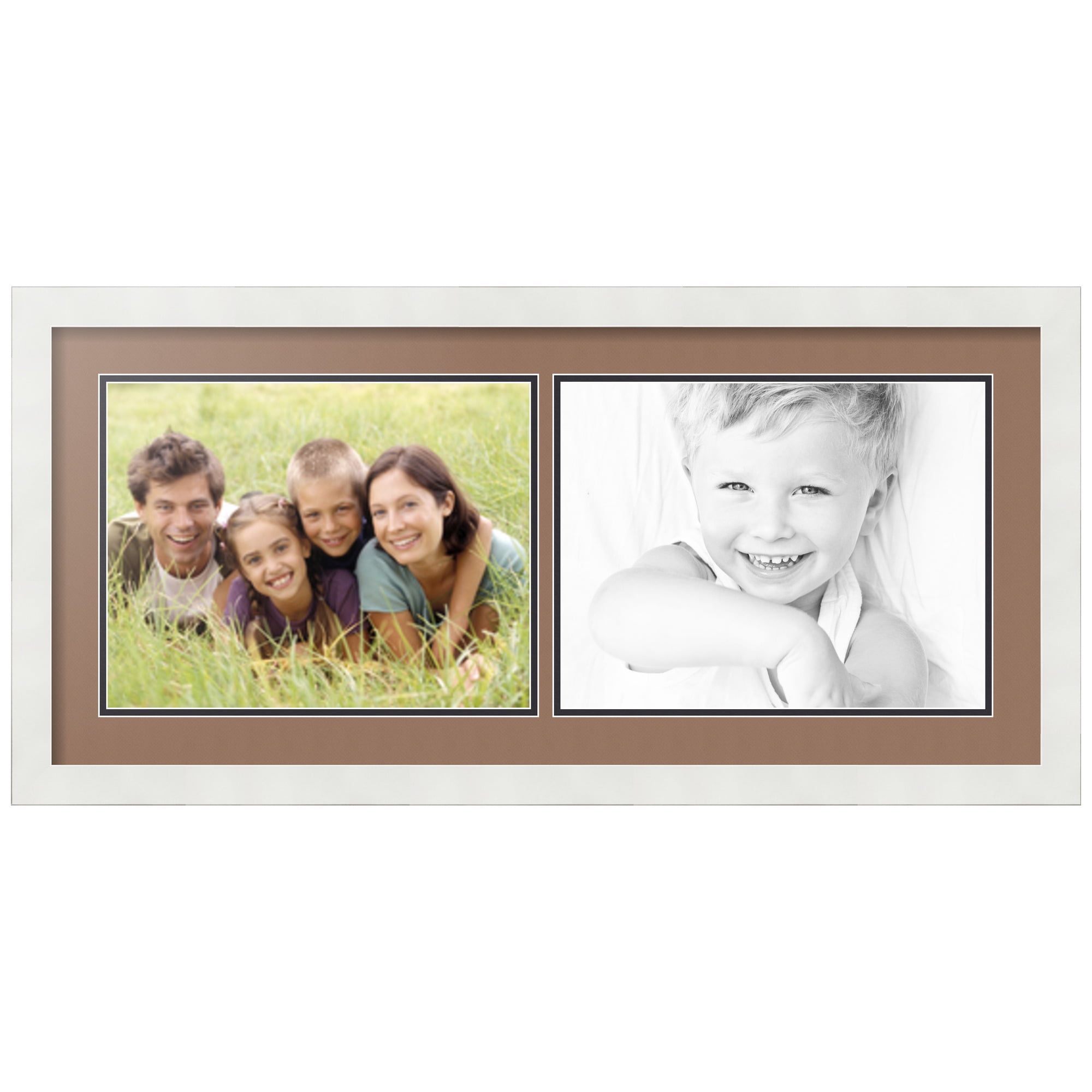 ArtToFrames Collage Photo Picture Frame with 2 - 10x13 Openings, Framed ...