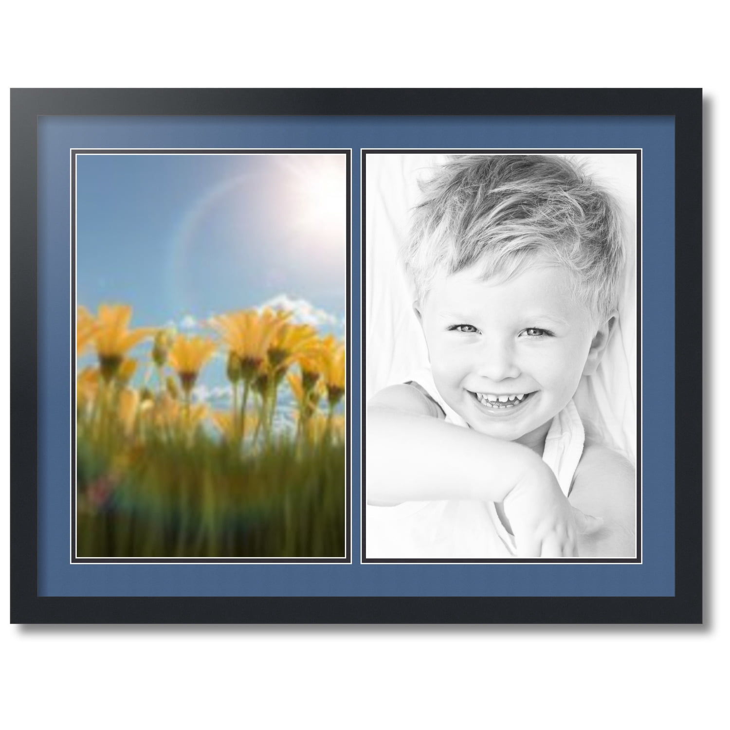 ArtToFrames Collage Photo Picture Frame with 2 - 12x18 Openings, Framed ...