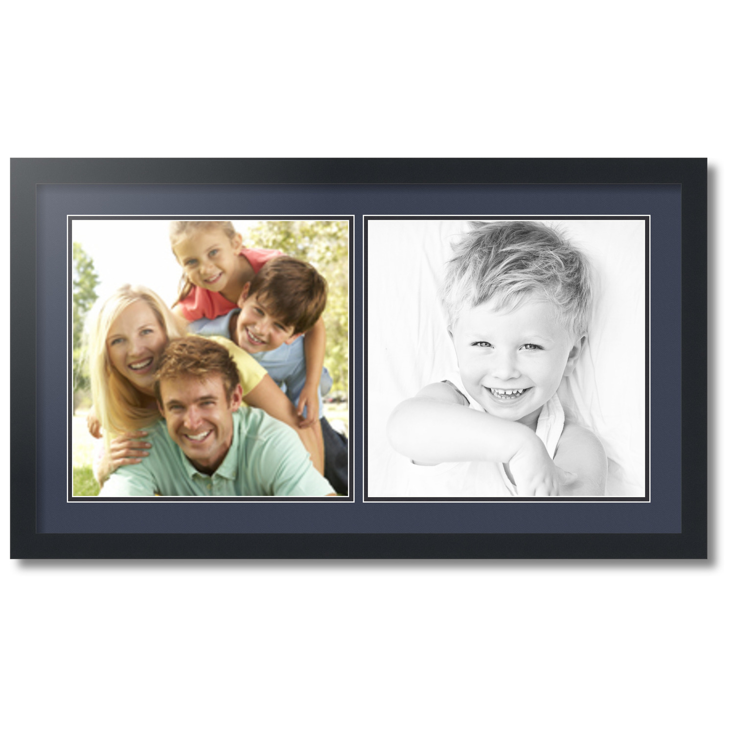 ArtToFrames Collage Photo Picture Frame with 2 - 13x13 Openings, Framed ...