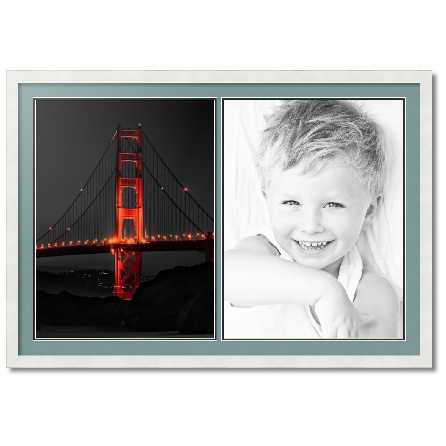 ArtToFrames Collage Photo Picture Frame with 2 - 18x24 Openings, Framed ...
