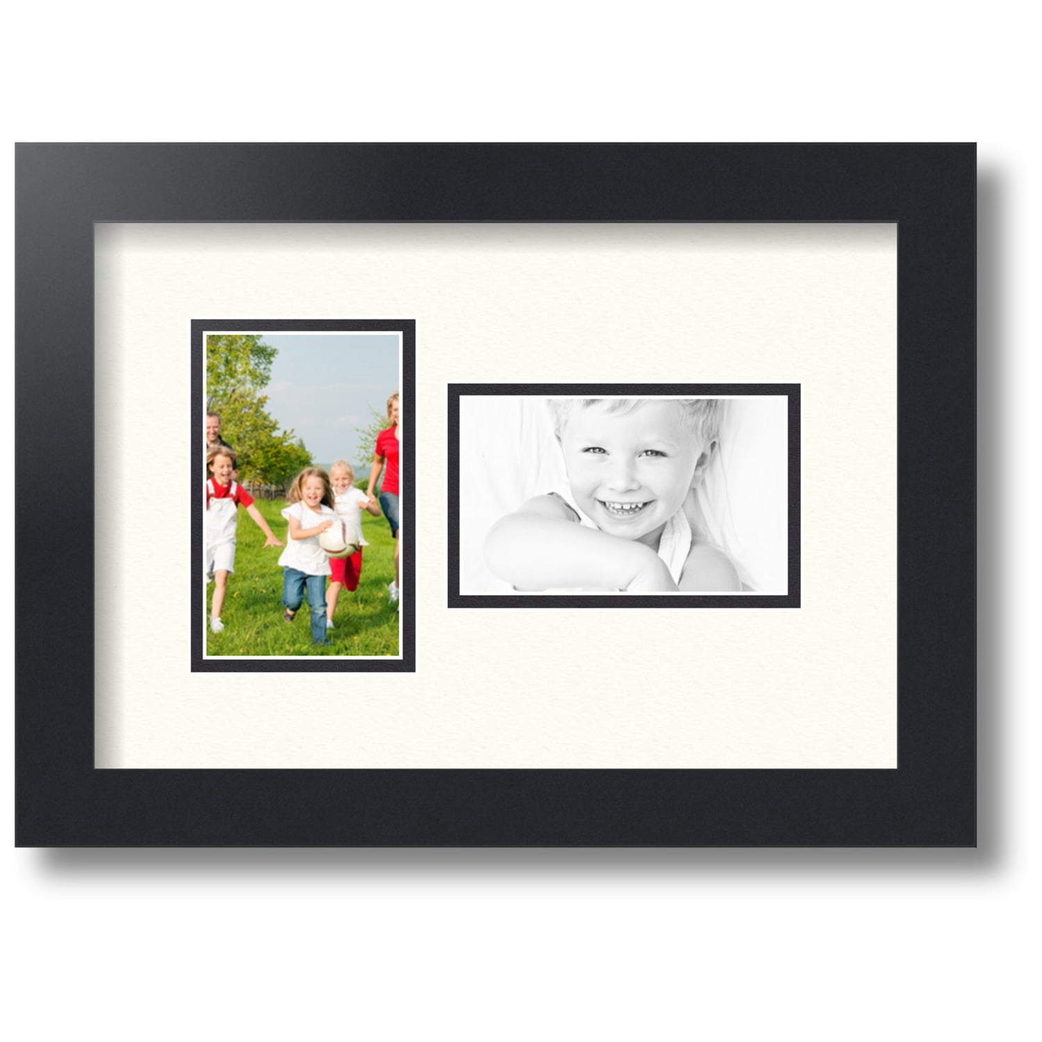 ArtToFrames Collage Photo Picture Frame with 2 - 3x5 Openings, Framed ...