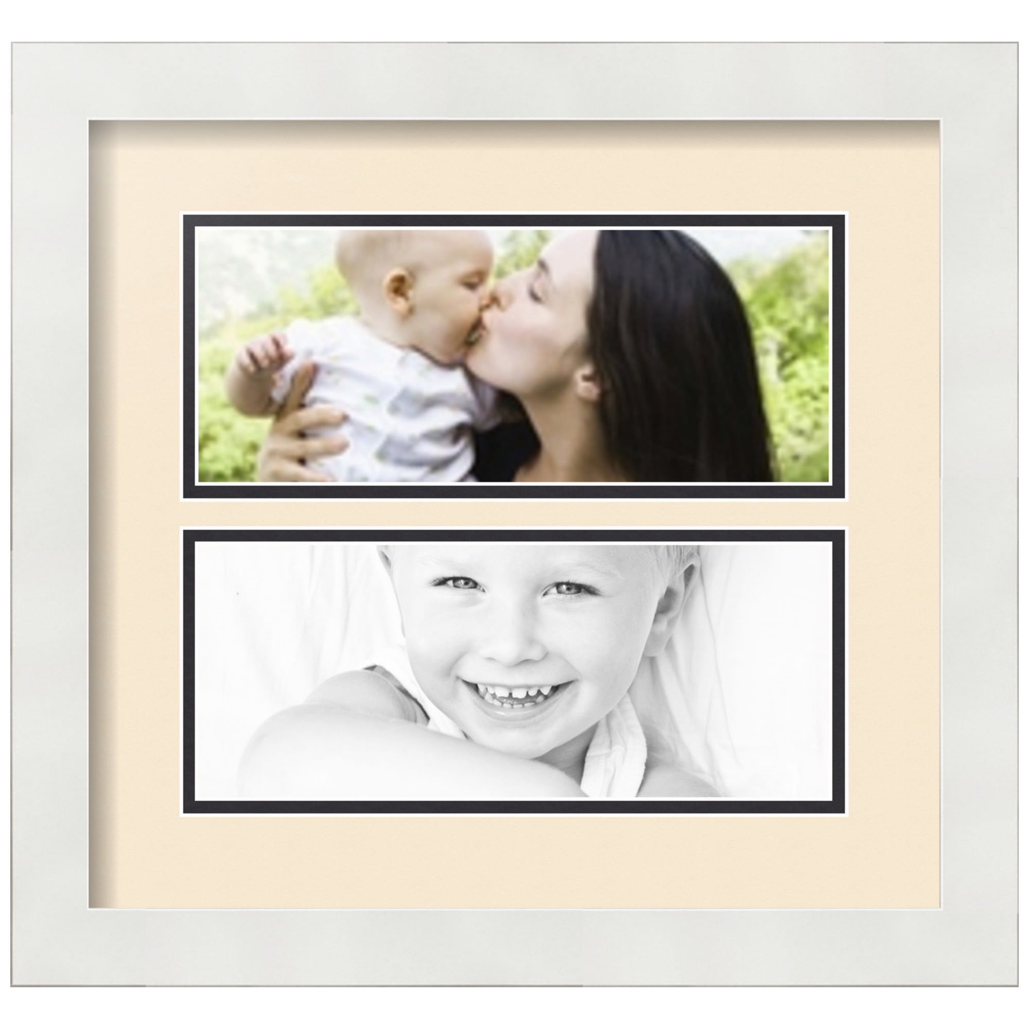 ArtToFrames Collage Photo Picture Frame with 2 - 4x10" Openings, Framed ...